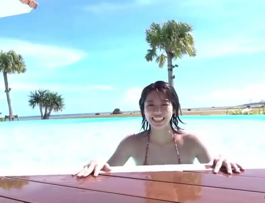 Minami Wachi Slo Mo Bikini Boob Bounce | Scrolller