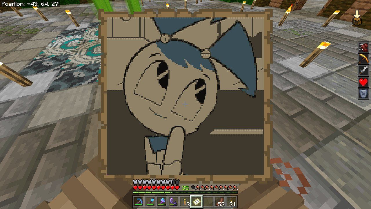 Minecraft map art of Jenny | Scrolller