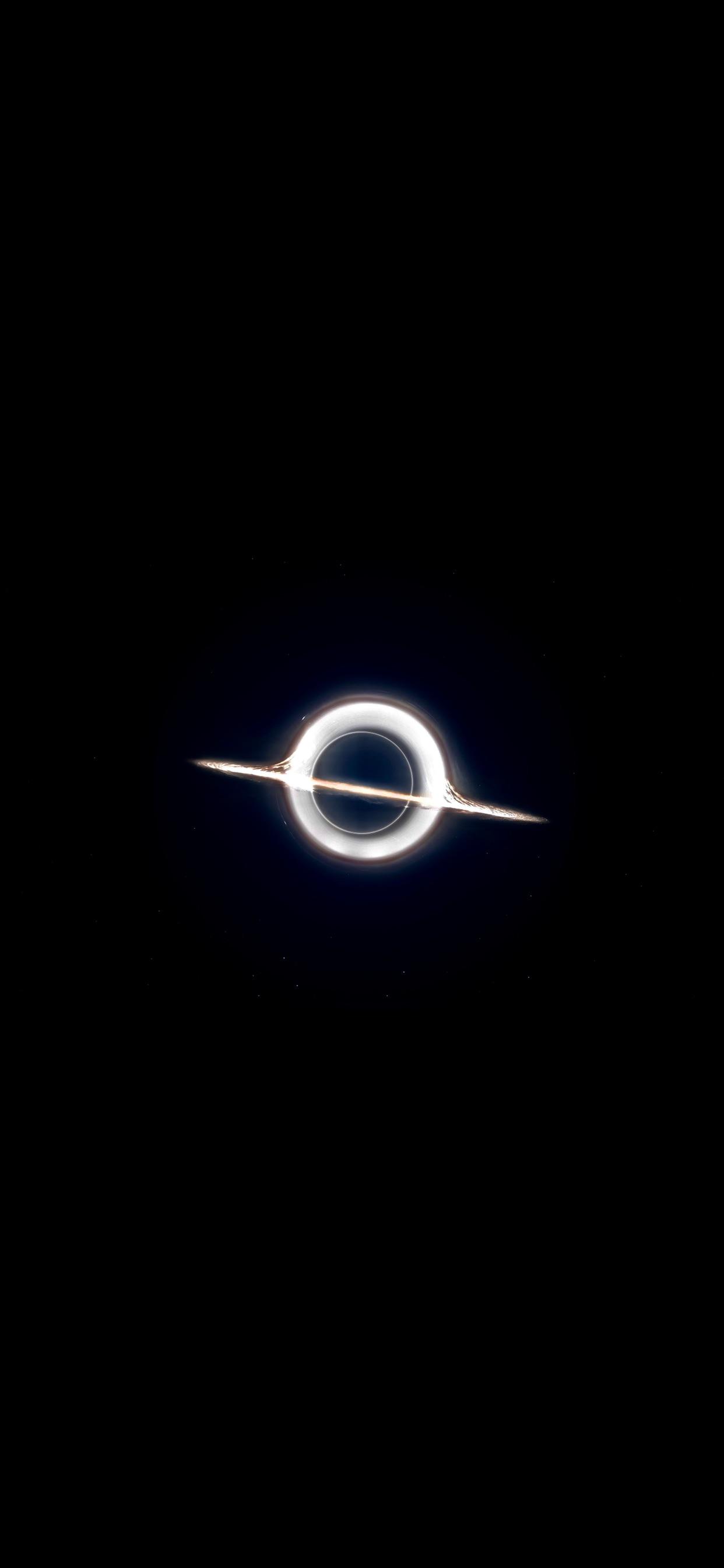 Minimal blackhole wallpaper OLED friedly | Scrolller