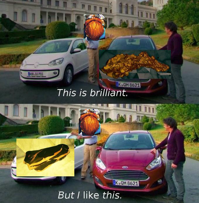 Mining compressed gold is more fun. Change my mind | Scrolller