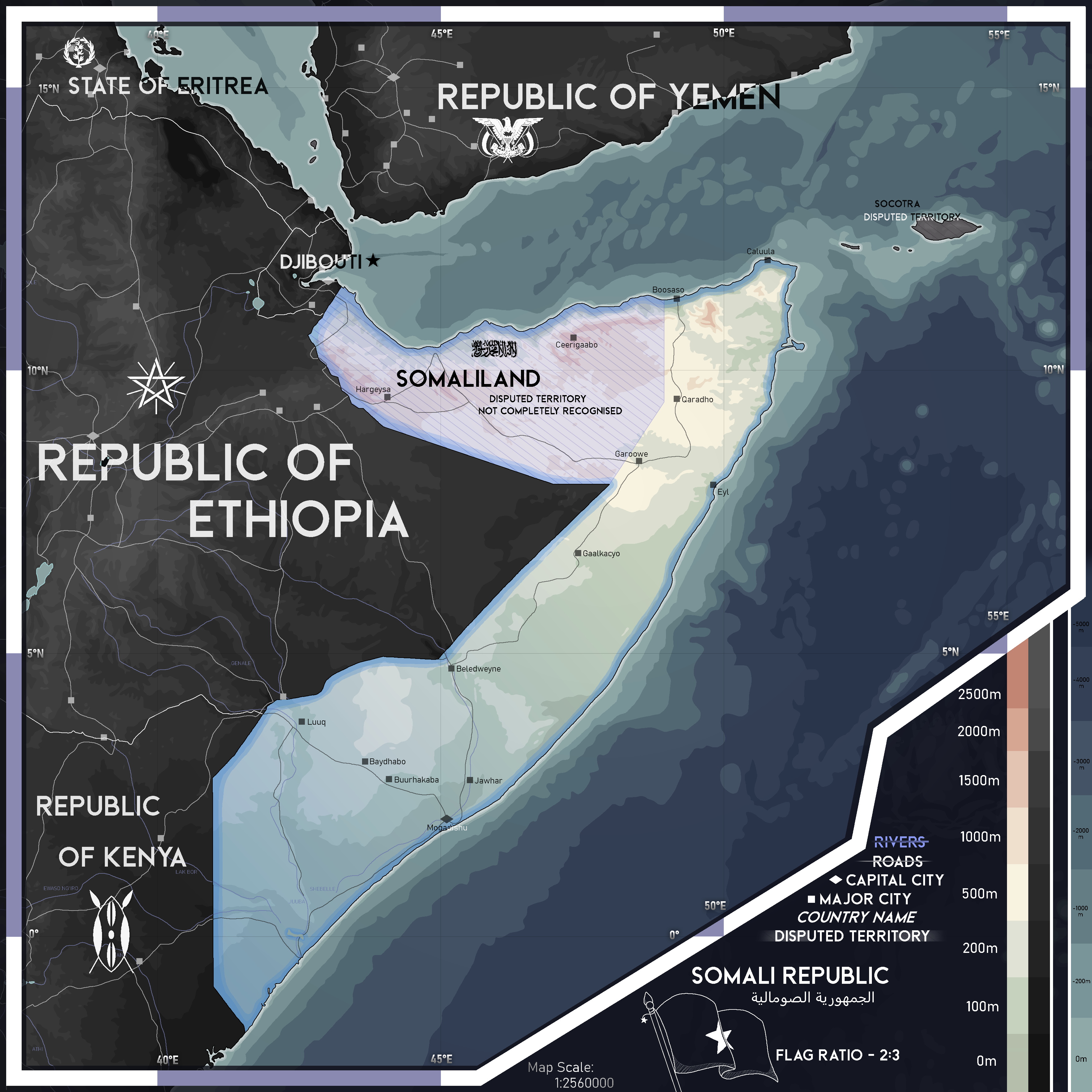 Modern-Day Map of Somalia | Scrolller