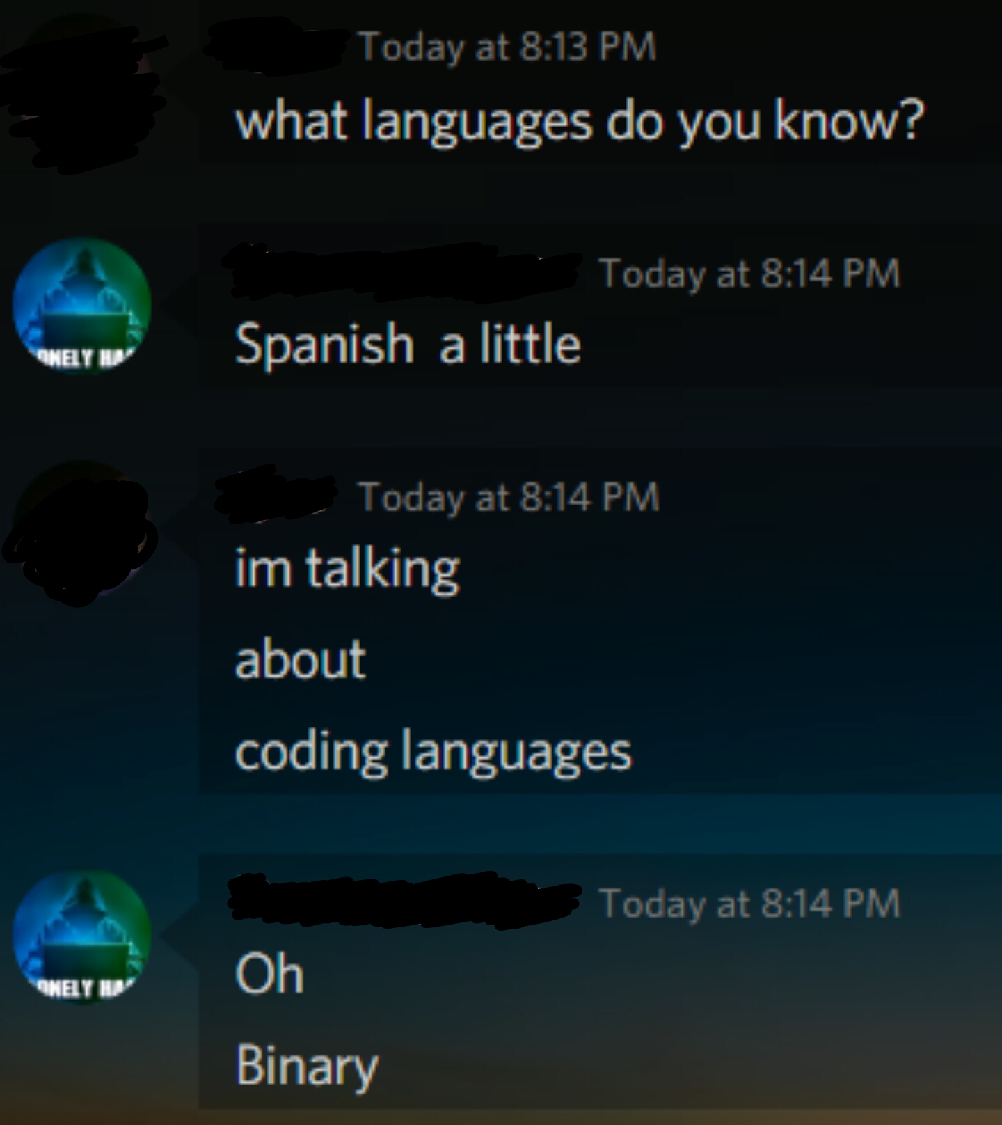 Mom look another binary coder | Scrolller