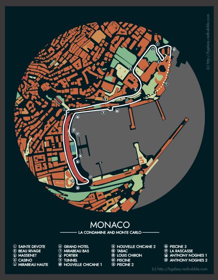 Monaco Grand Prix Circuit | Scrolller