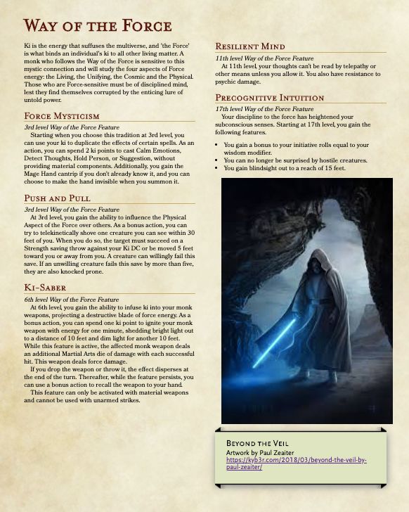 Monastic Tradition: Way of the Force | Scrolller