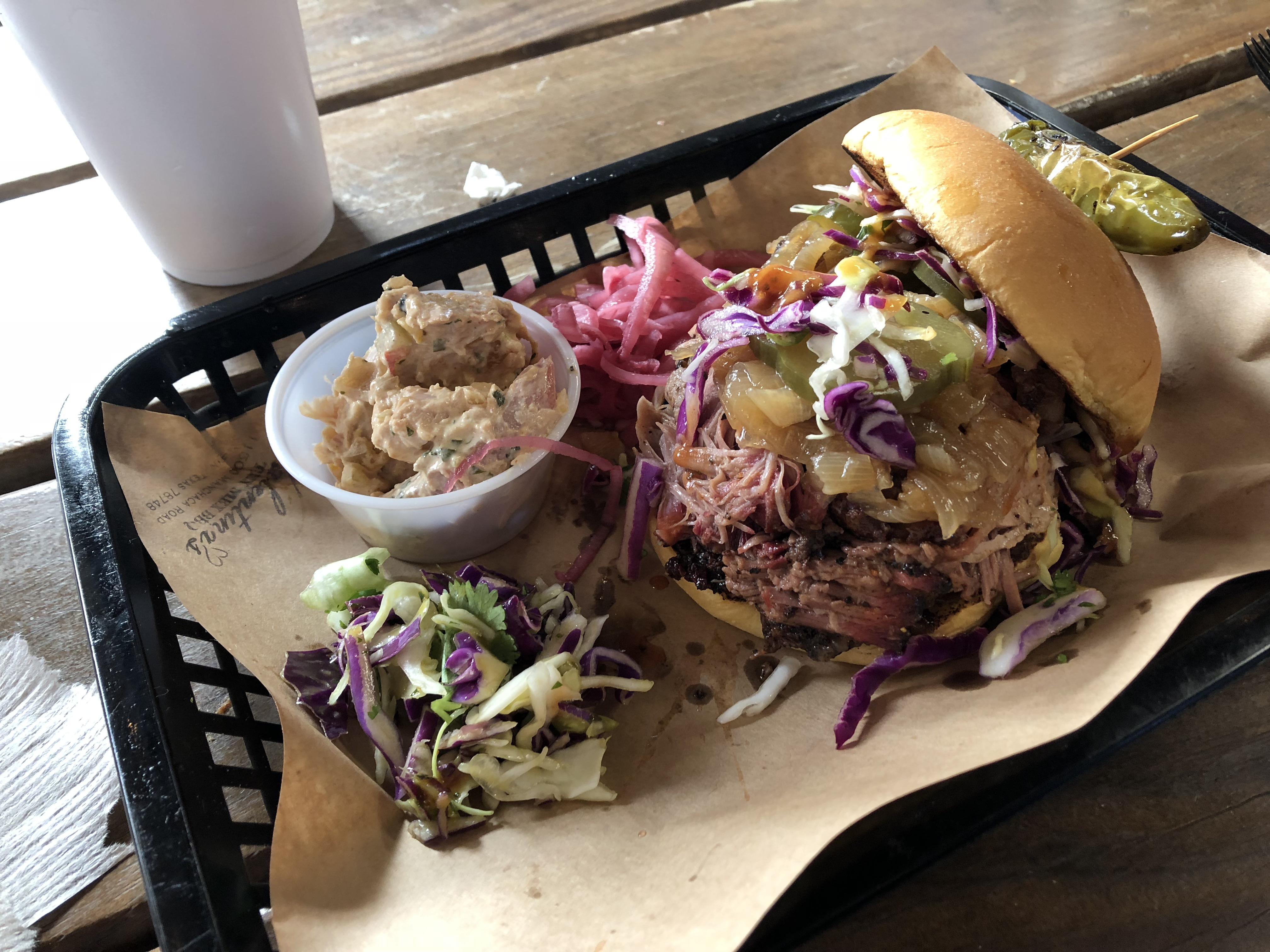 Monster of a sandwich at Valentina’s Tex Mex BBQ | Scrolller