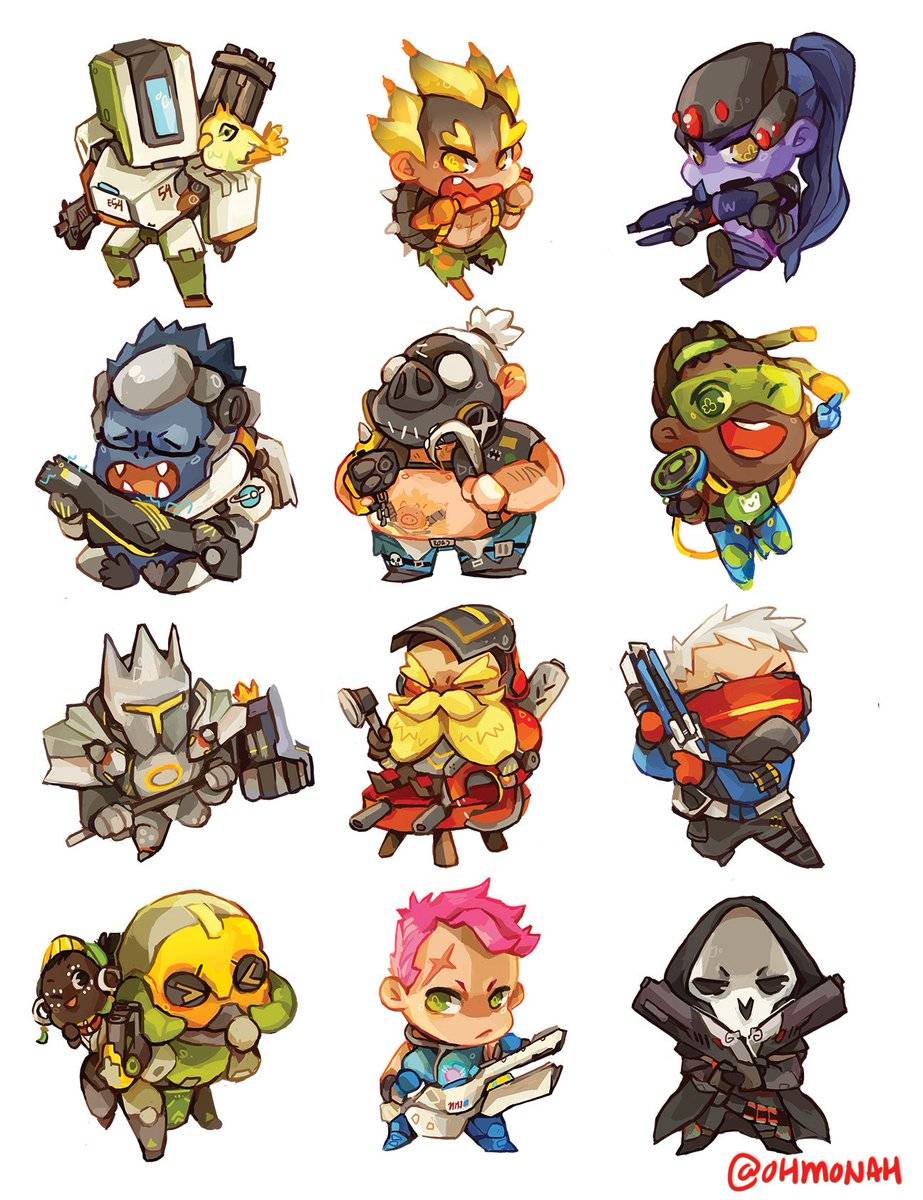 More chibi heroes by 'ohmonah' | Scrolller