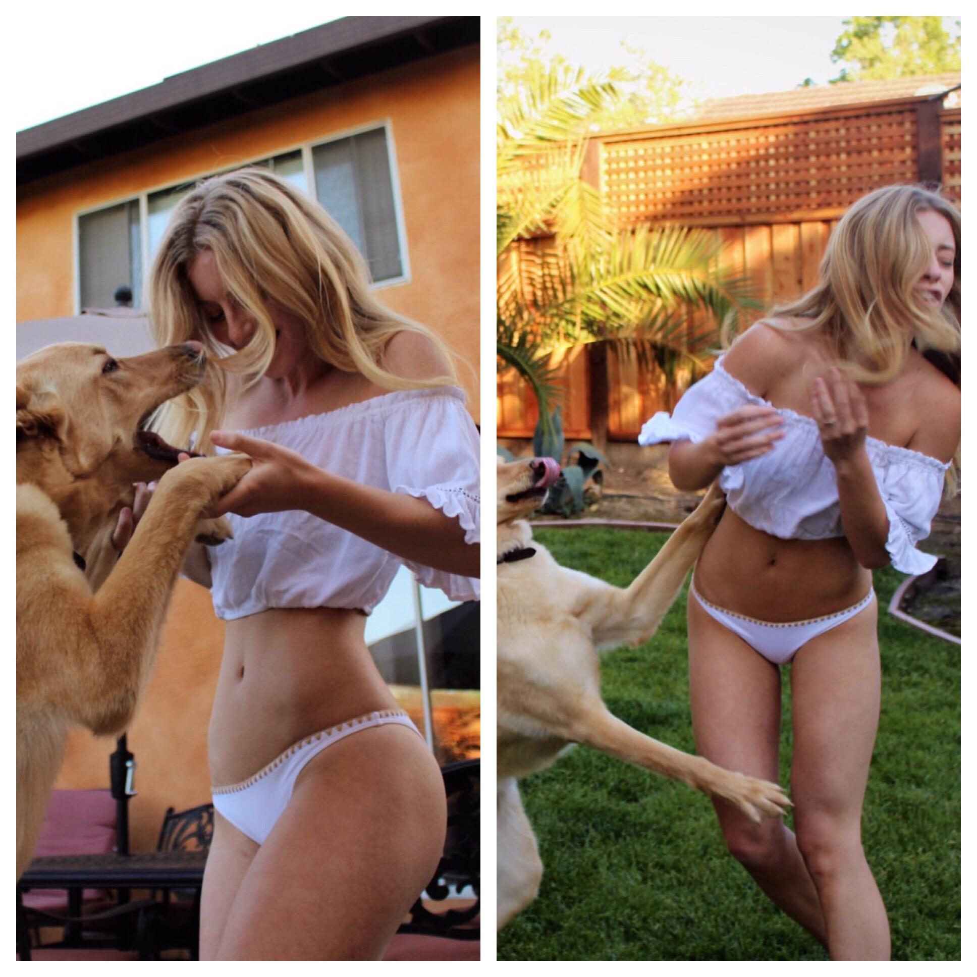 More with her pupper | Scrolller