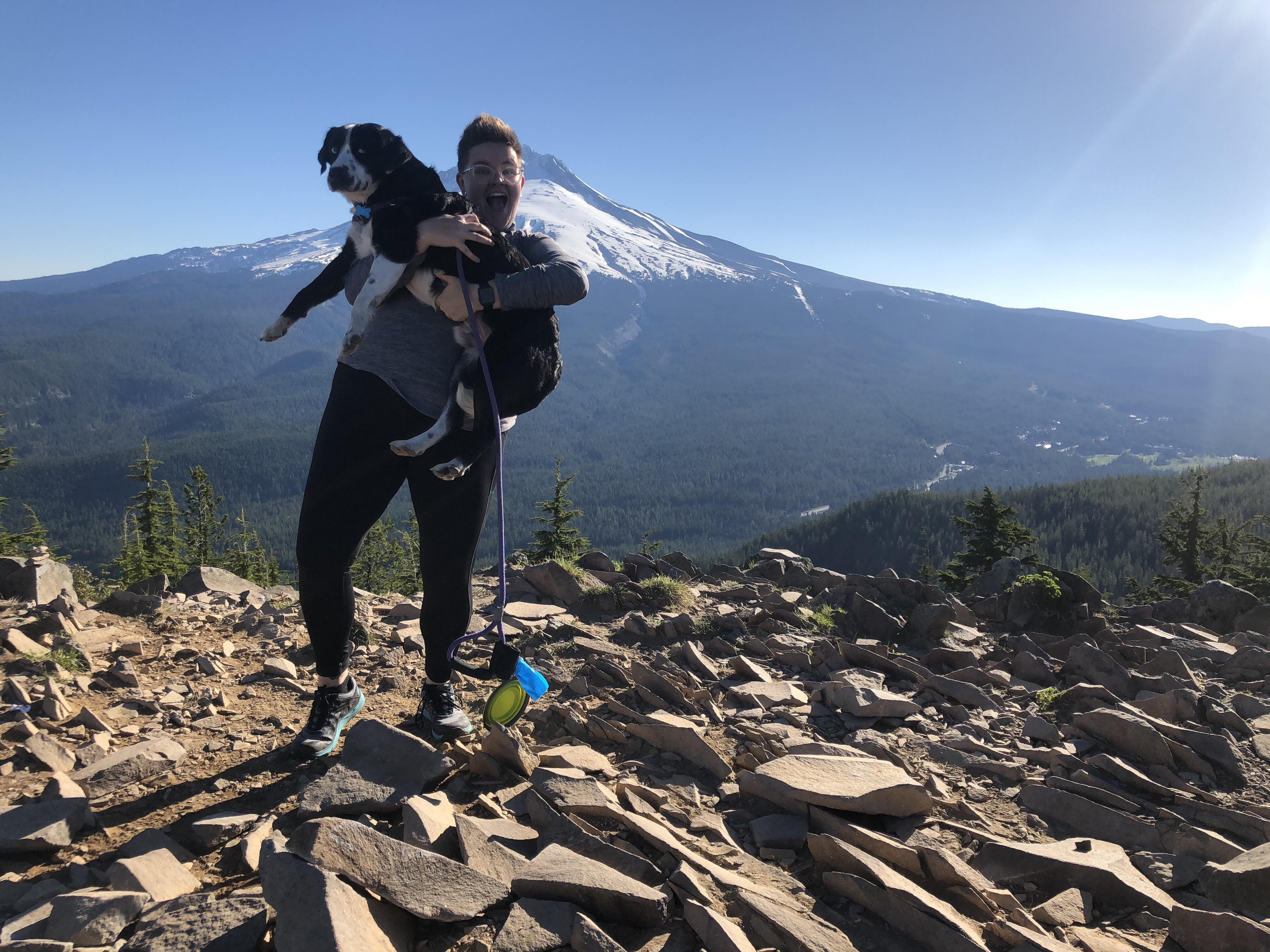 Mount Hood- Tom, Dick, and Harry trail- Max was unamused. | Scrolller