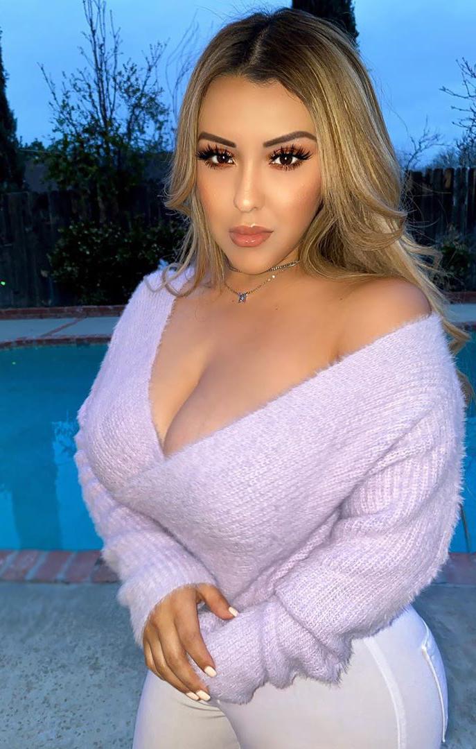 MsLupeRamos Low Cut Fuzzy Sweater | Scrolller