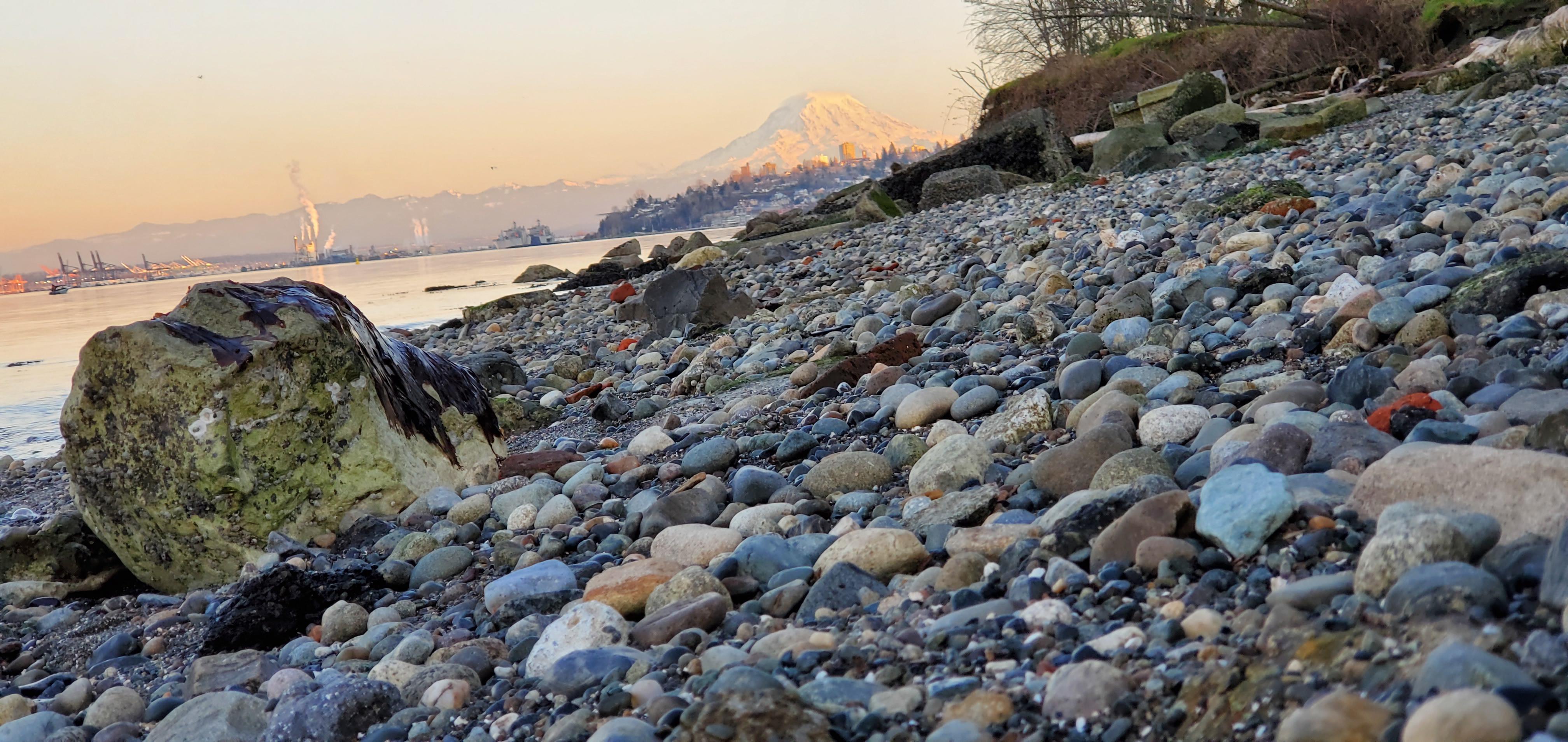 Mt. Rainier from ruston waterfront | Scrolller