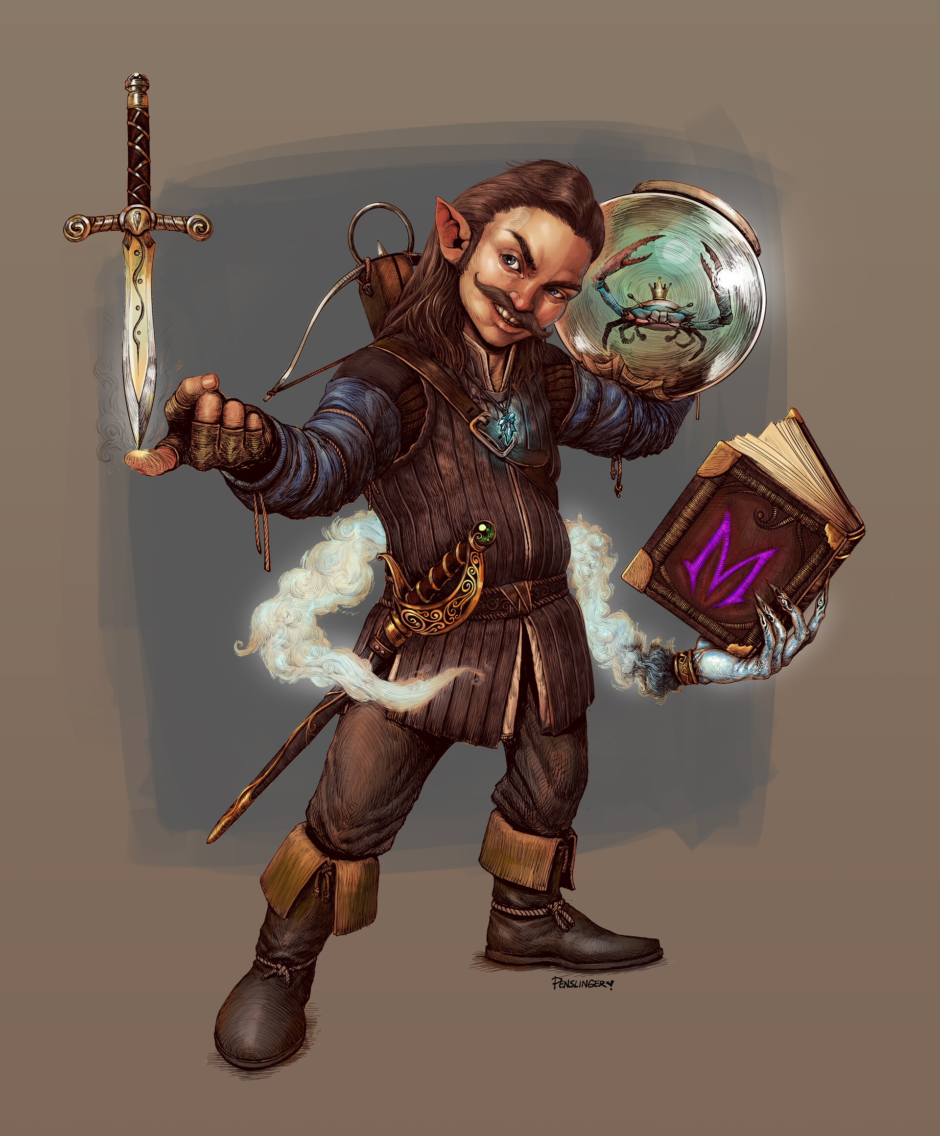 Mulmo, the Halfling Rogue by Daniel Irving Decena | Scrolller