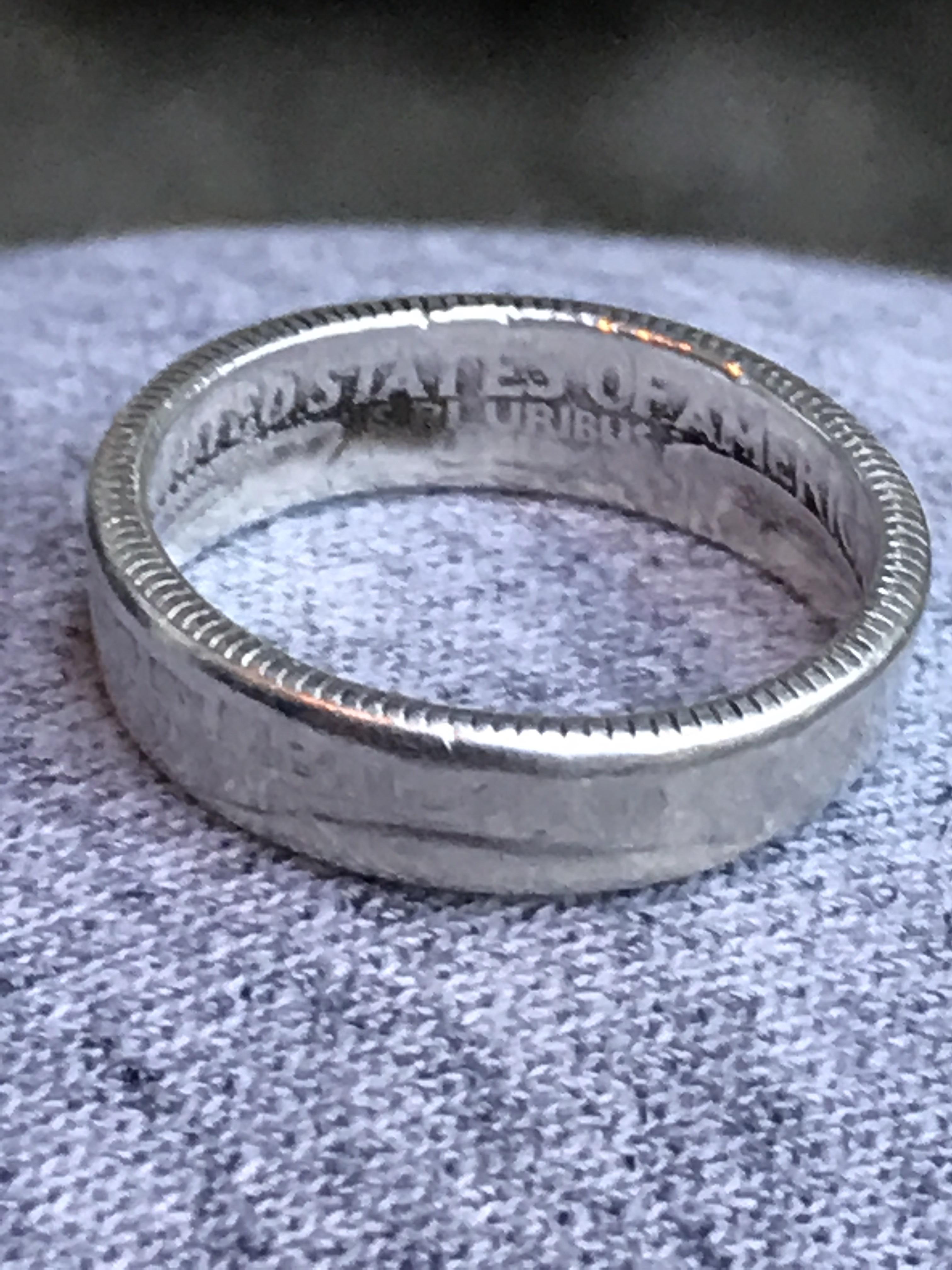 My 1964 silver quarter ring | Scrolller