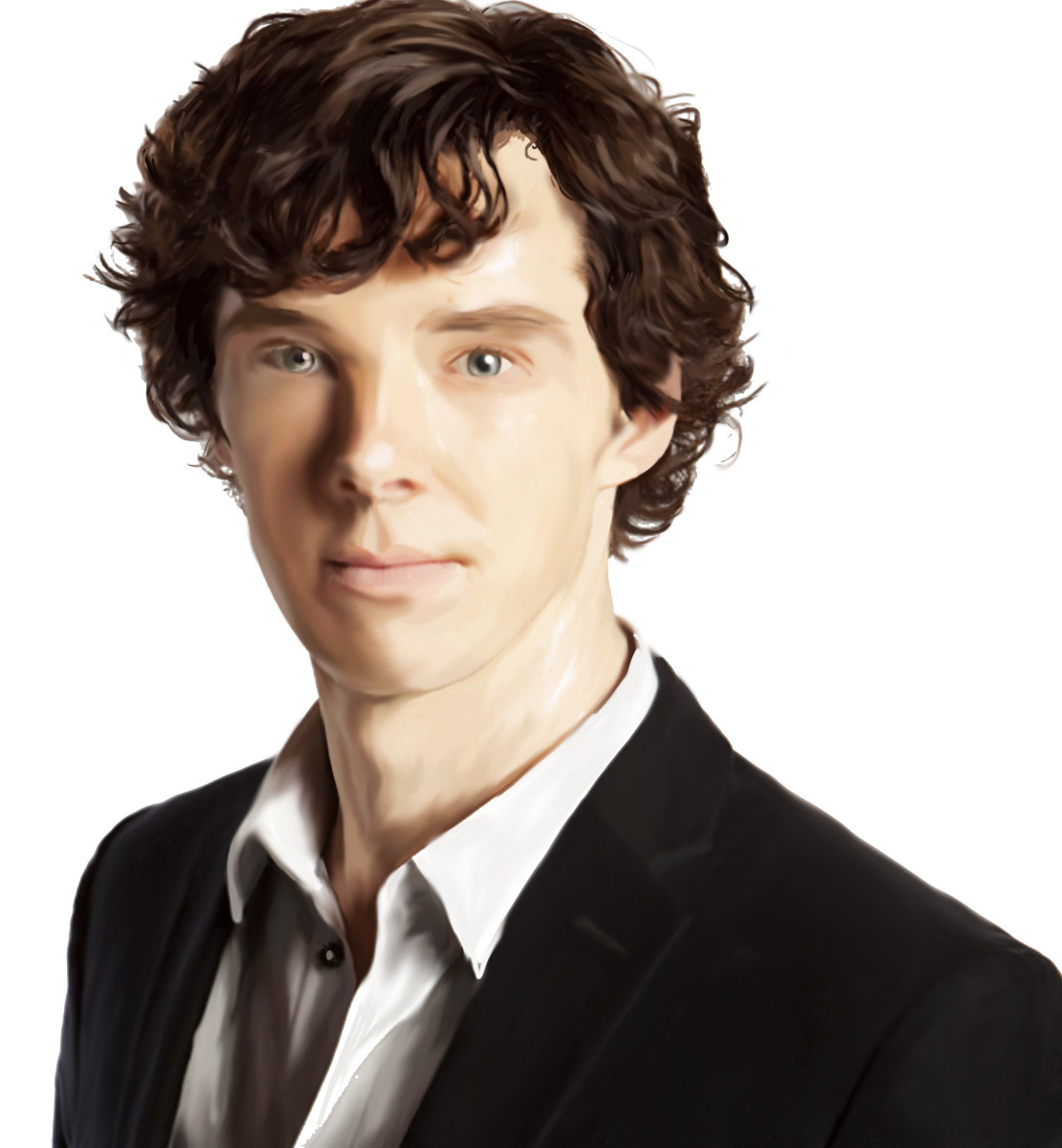 My attempt at a realistic portrait of the glorious Sherlock Holmes | Scrolller