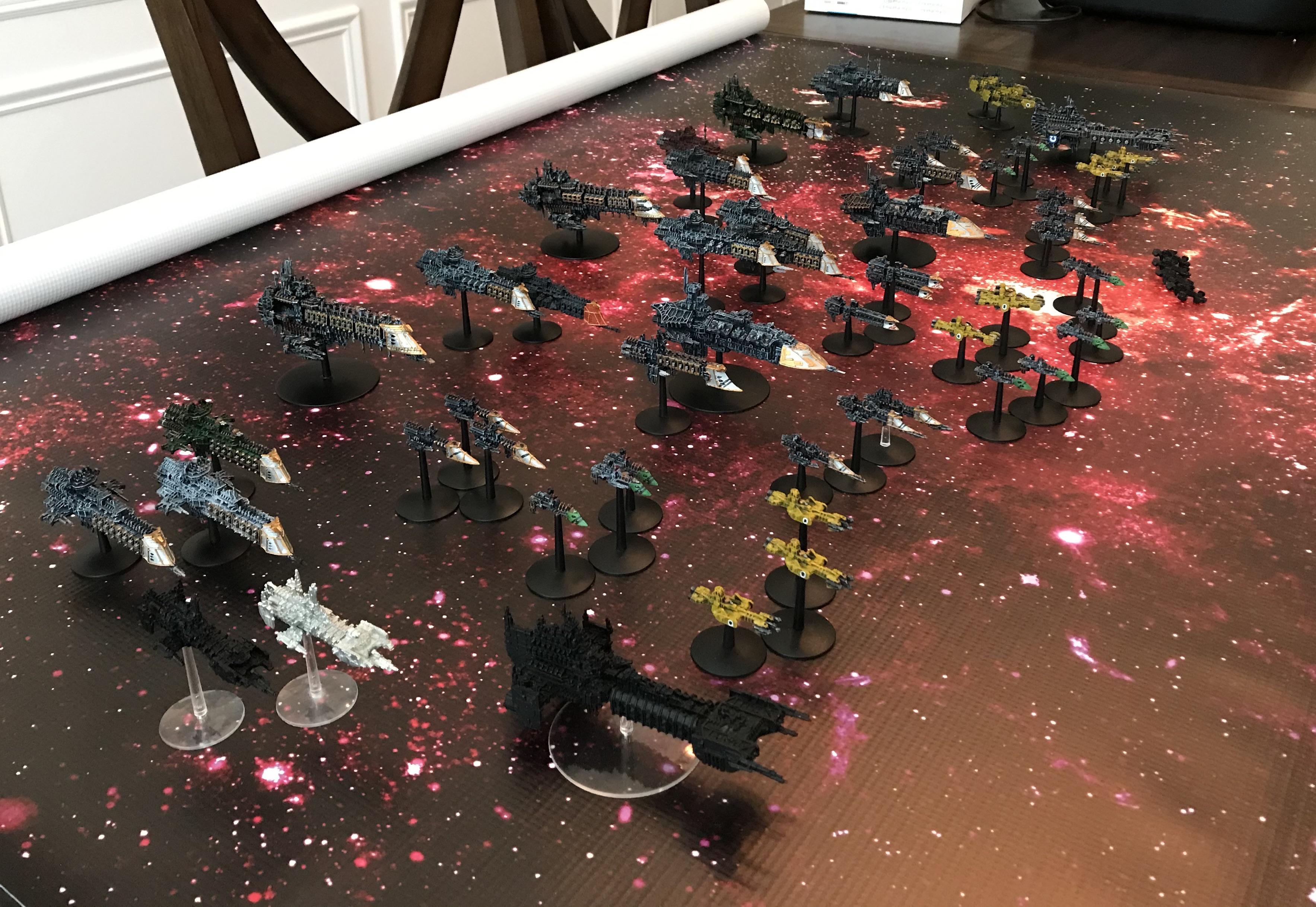 My Battlefleet Gothic fleet. | Scrolller