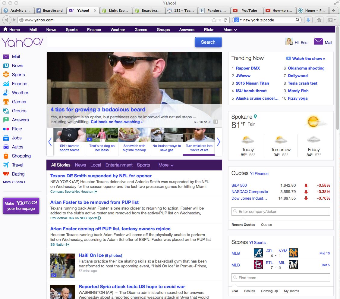 My beard made it to the Yahoo front page | Scrolller