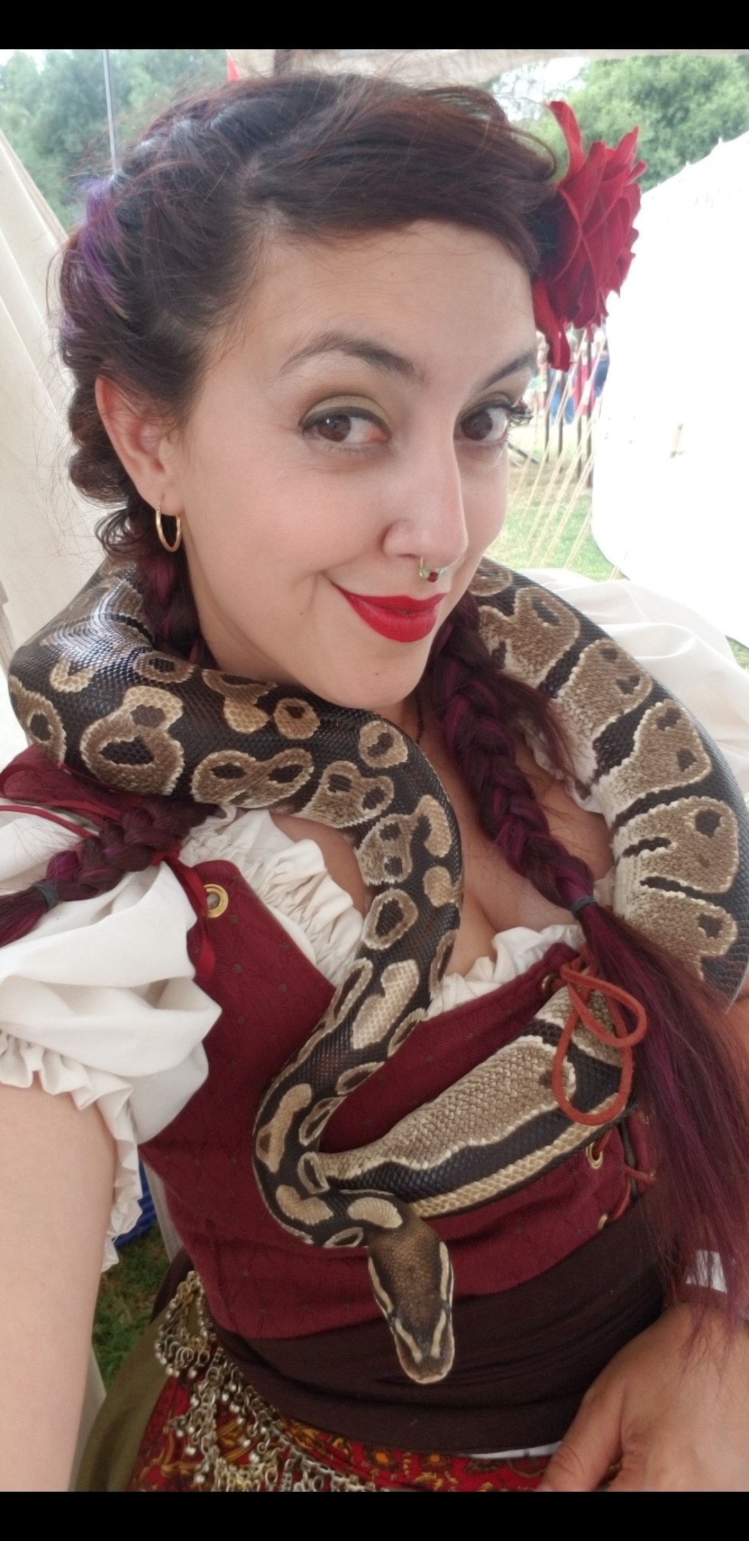 My boy Roswell enjoying the Ren faire with me. | Scrolller