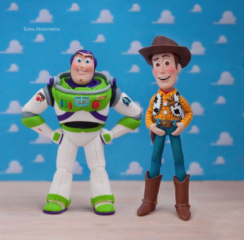 My Buzz Lightyear and Woody. Toy story. Polymer clay | Scrolller