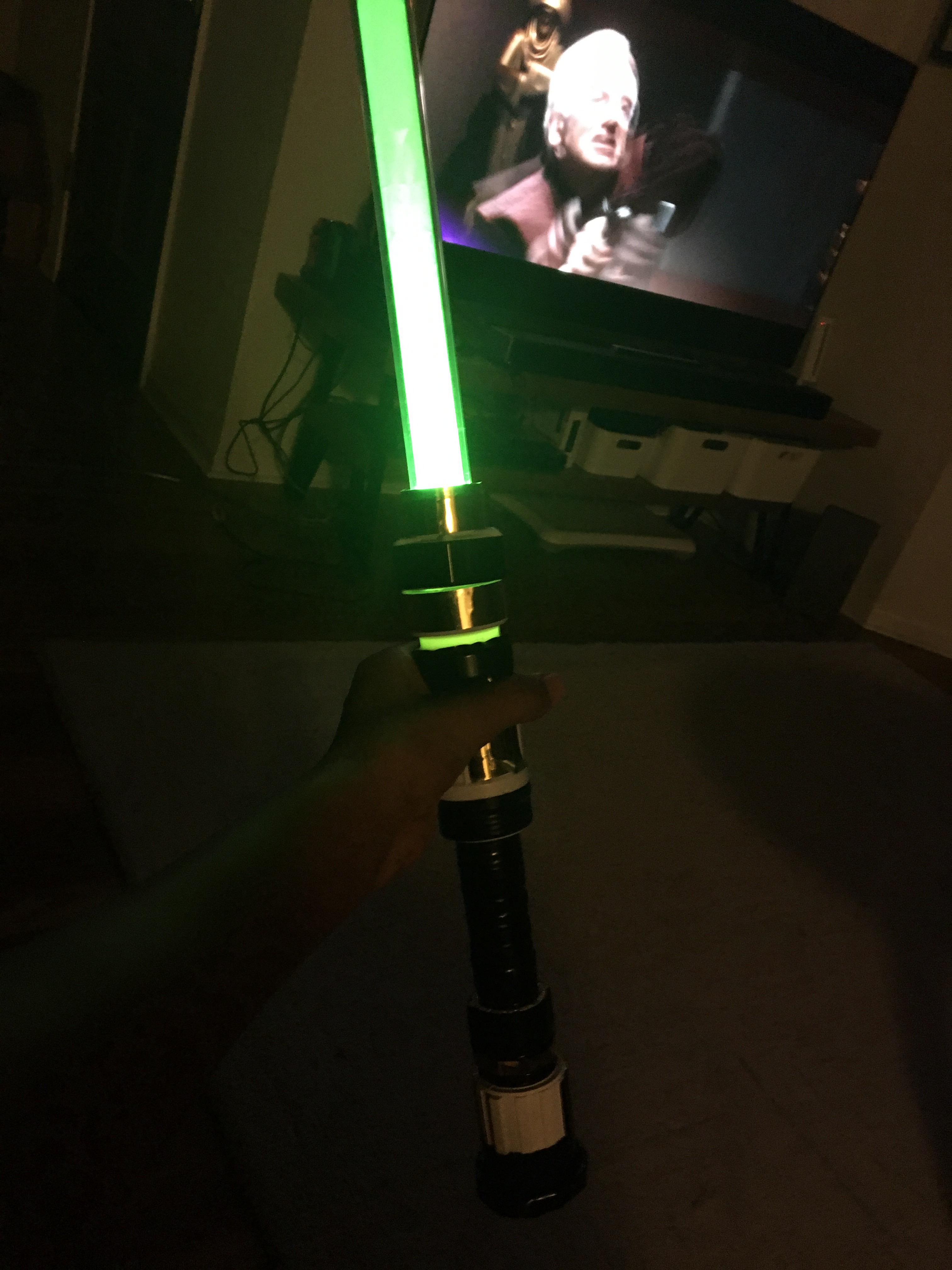 My custom built diy lightsaber is finished | Scrolller