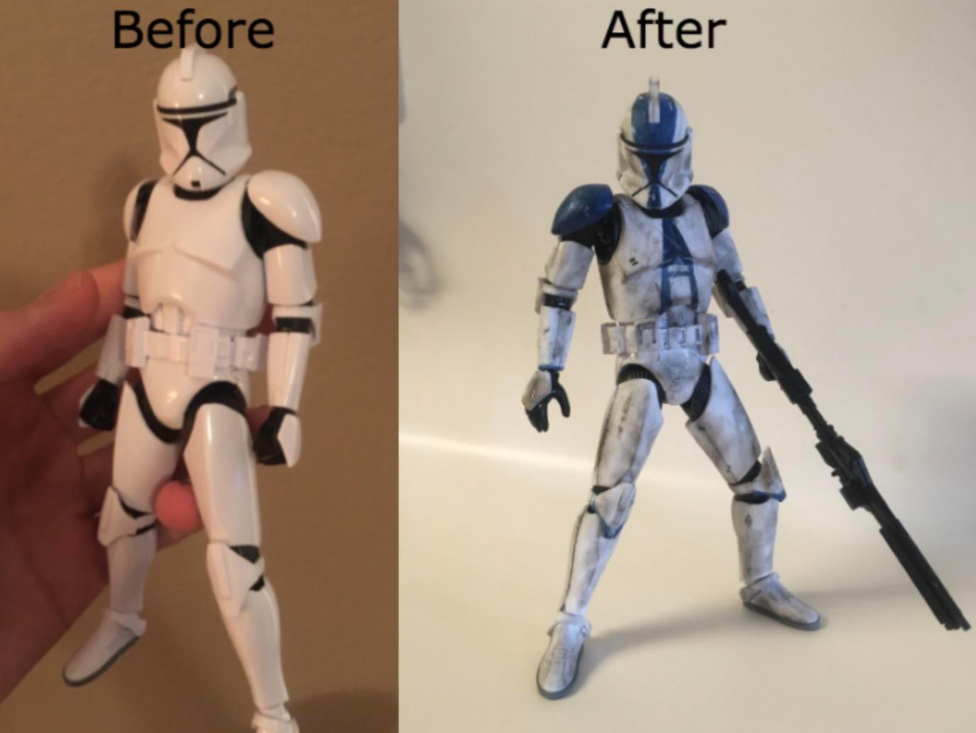 My Custom Painted/Weathered 501st Clone Trooper Model Kit | Scrolller