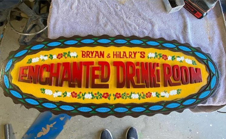This incredible custom Tiki Room sign | Scrolller