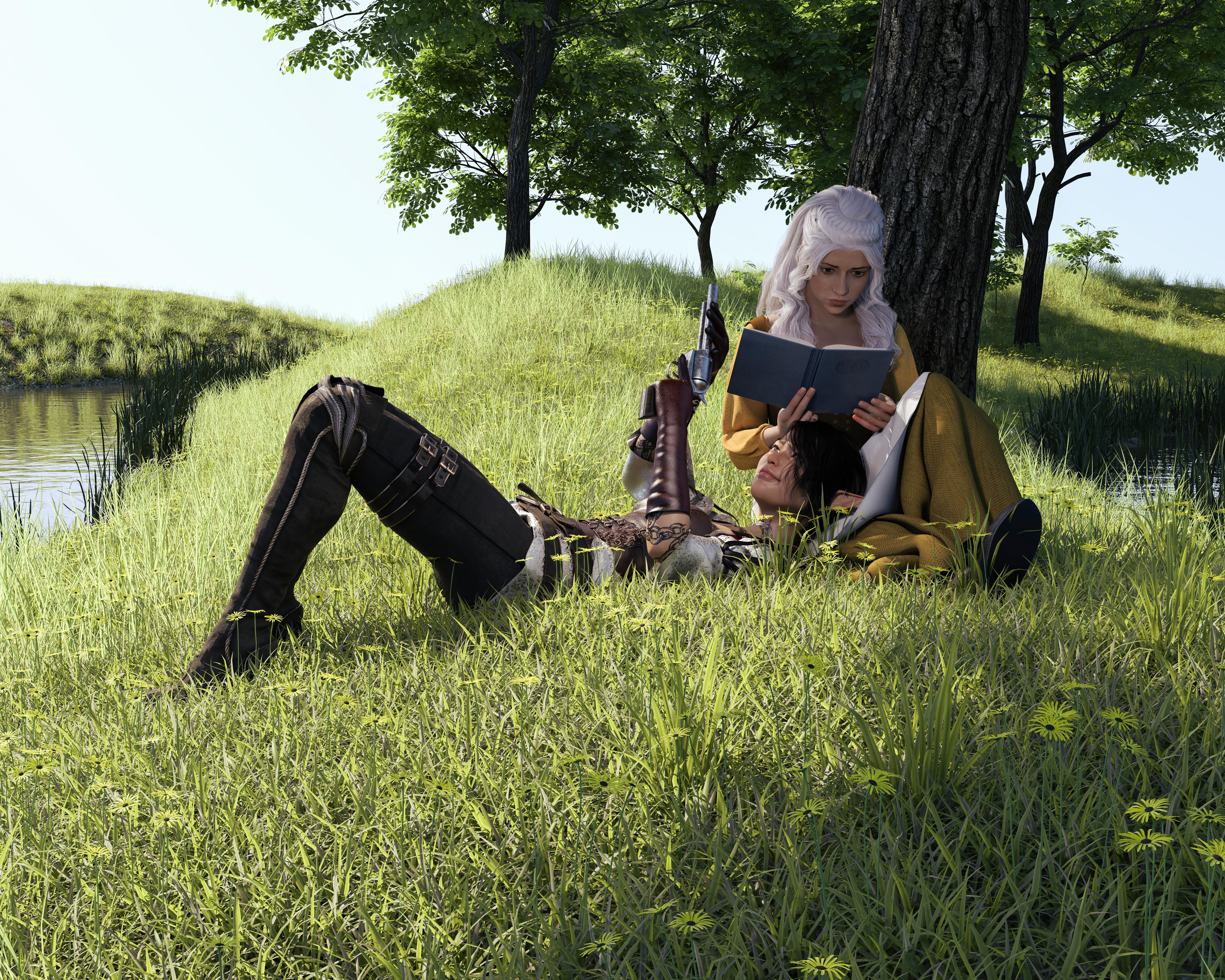 My D&D character and her lover (Kate and Inari) done by Hana Hanabi | Scrolller