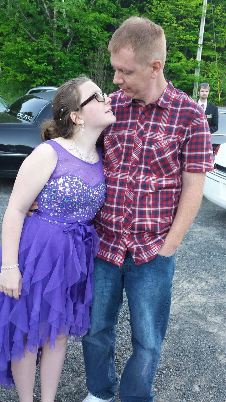 My daughter and I mirin each other at her 8th grade prom | Scrolller