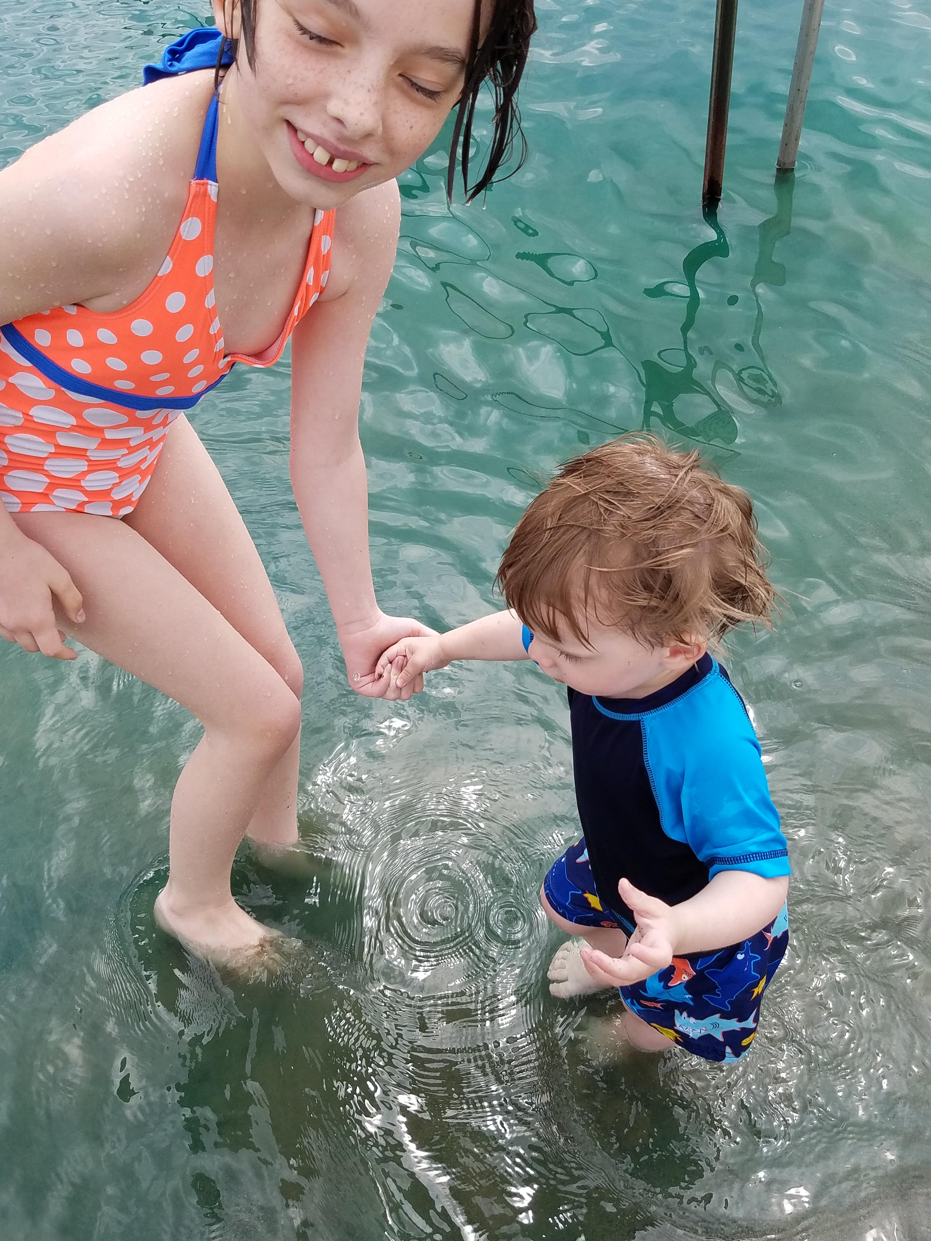 My daughter looked at this pic and pointed out a Minion in the ripples between them. Do you see ...