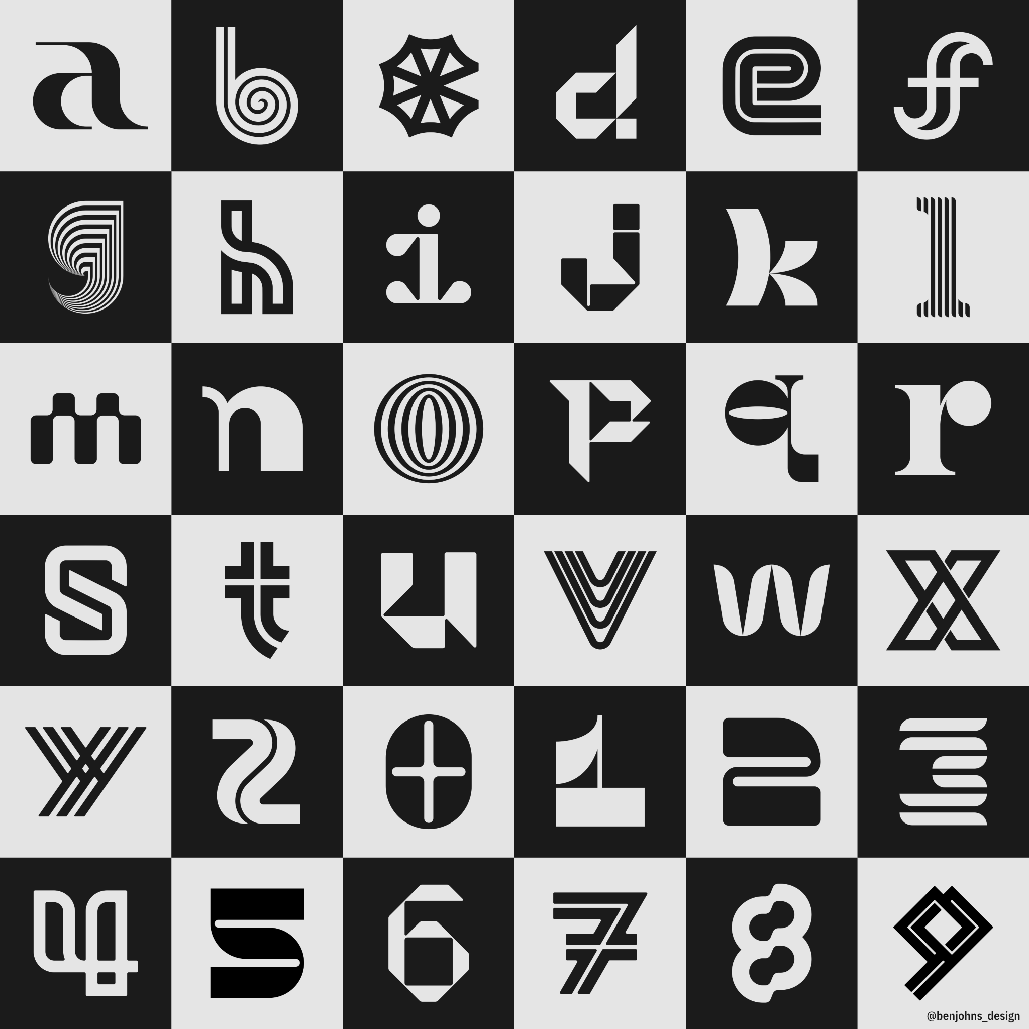 My designs for 36 Days of Type! | Scrolller