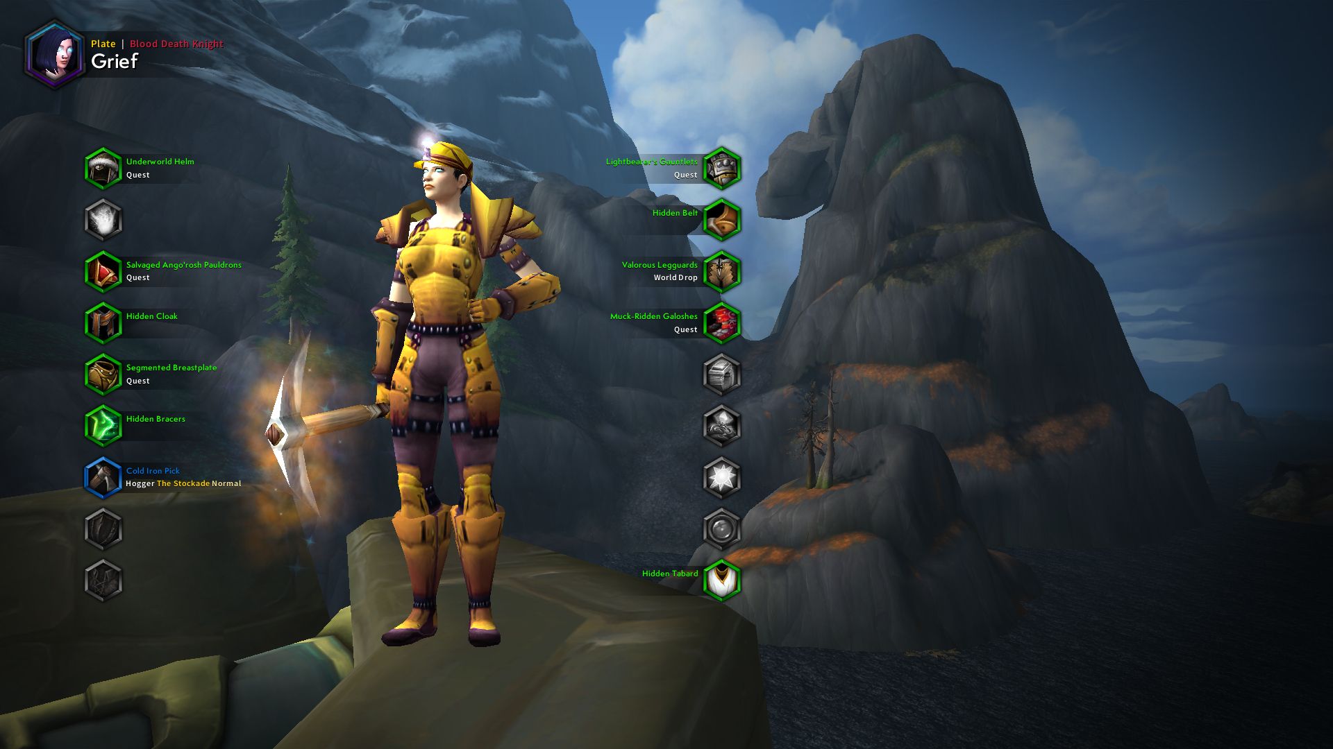 My DK miner transmog. Simple but the questlines to get all pieces was fun! | Scrolller