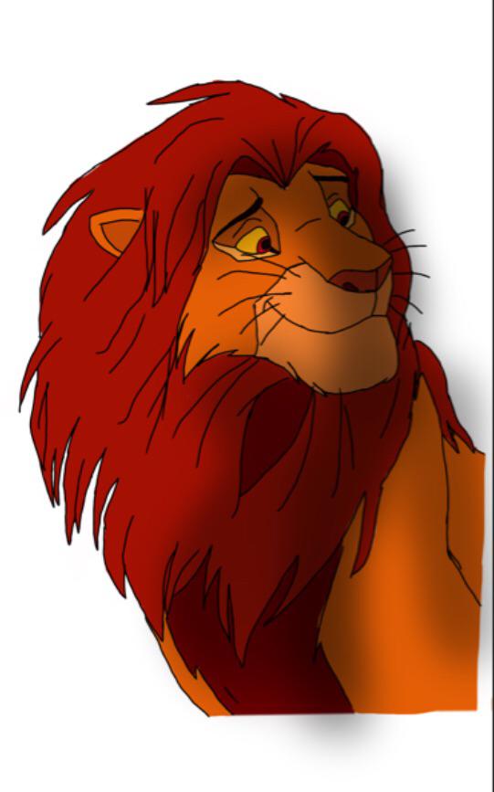 My drawing of adult simba | Scrolller