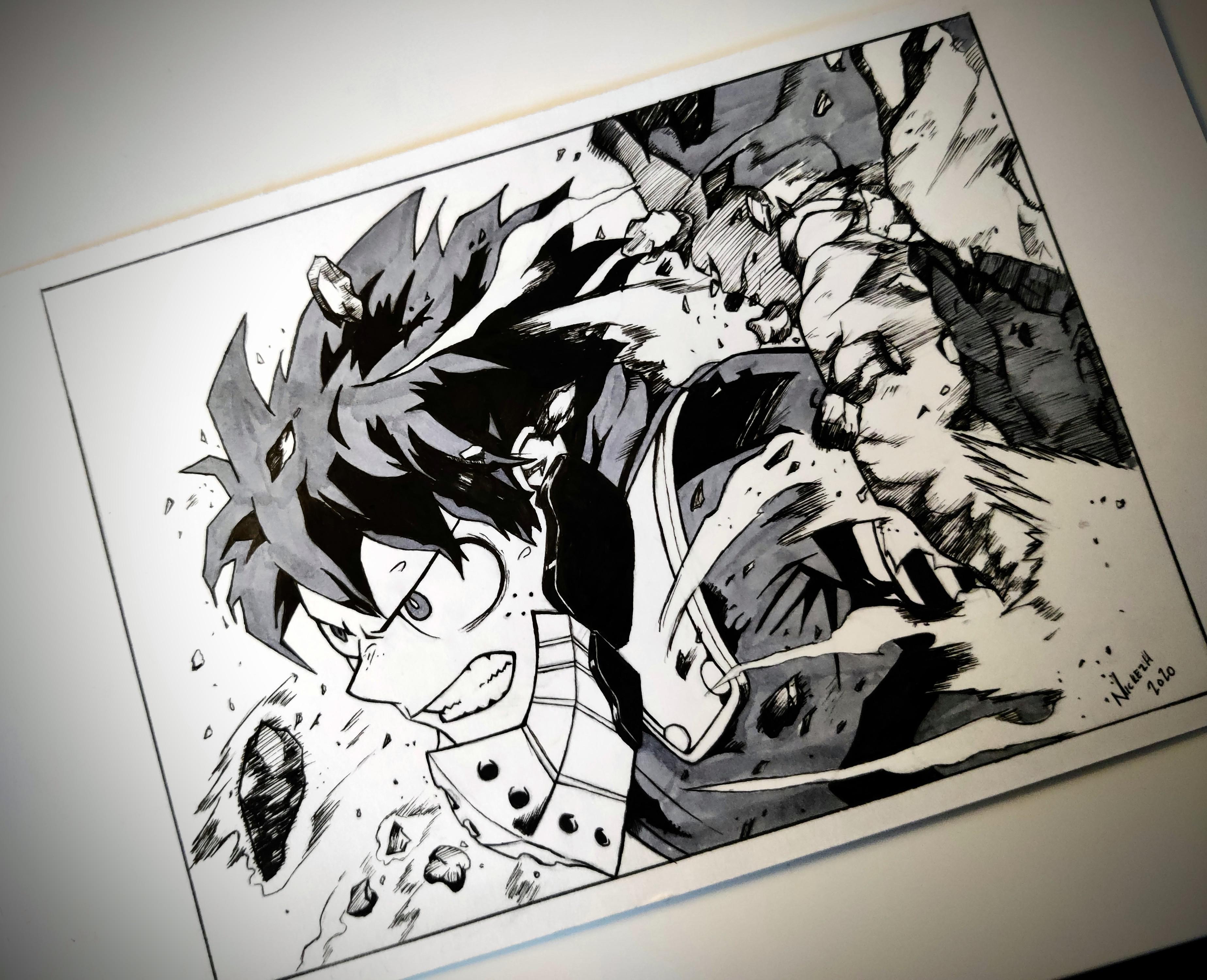 My drawing of Deku | Scrolller