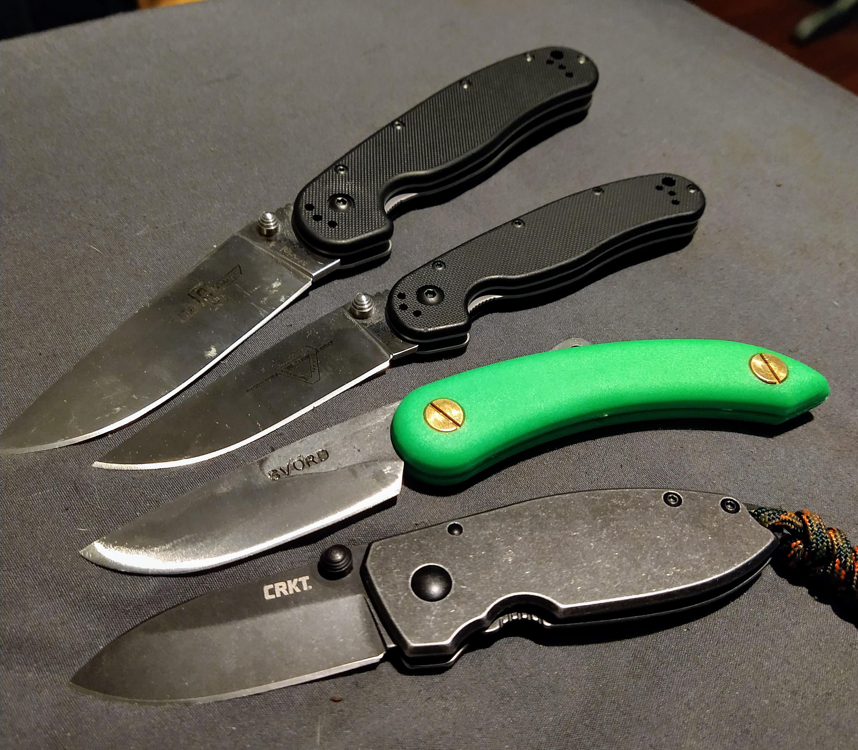 My edc knife rotation. | Scrolller