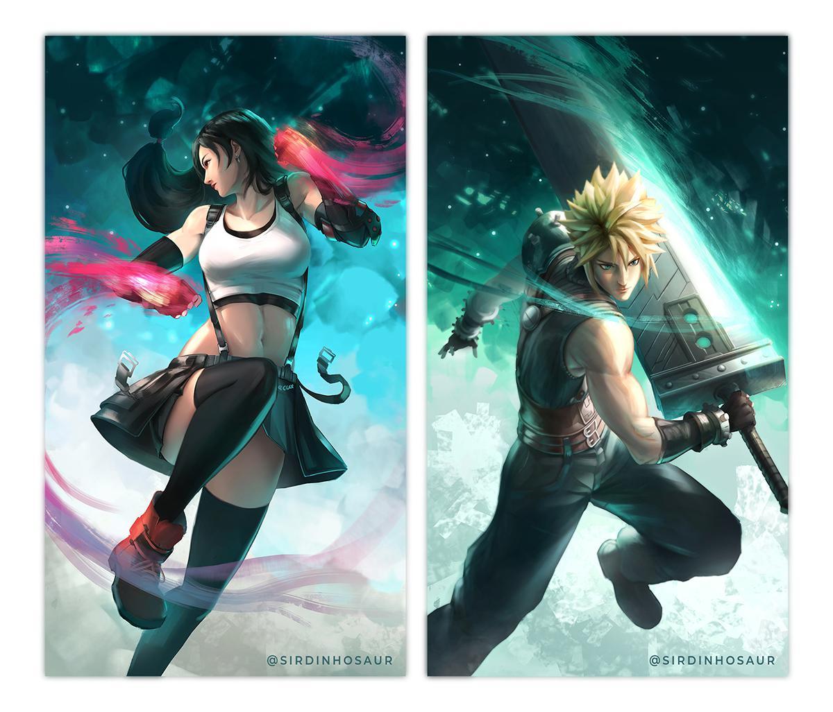 My fanart of Tifa and Cloud | Scrolller