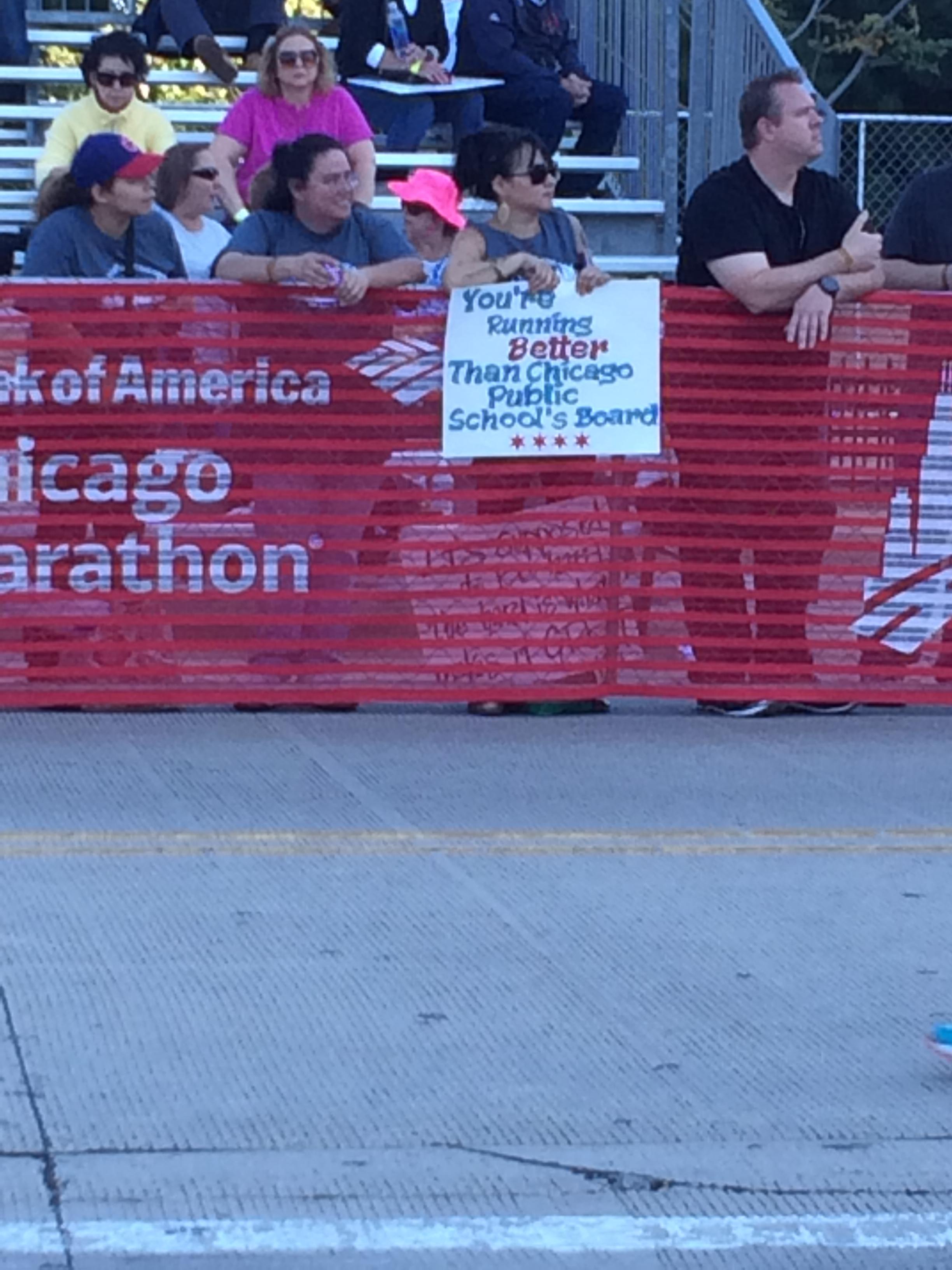 My favorite sign at the Chicago Marathon today. | Scrolller