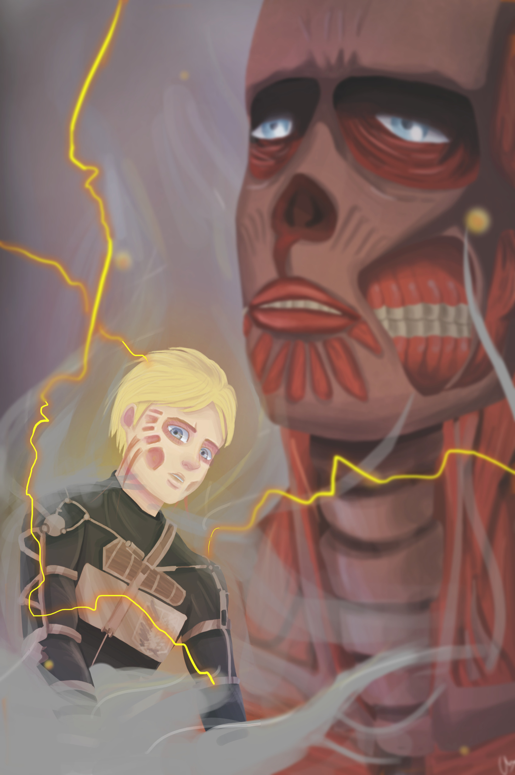 My first attempt at drawing Attack on Titan fanart! | Scrolller