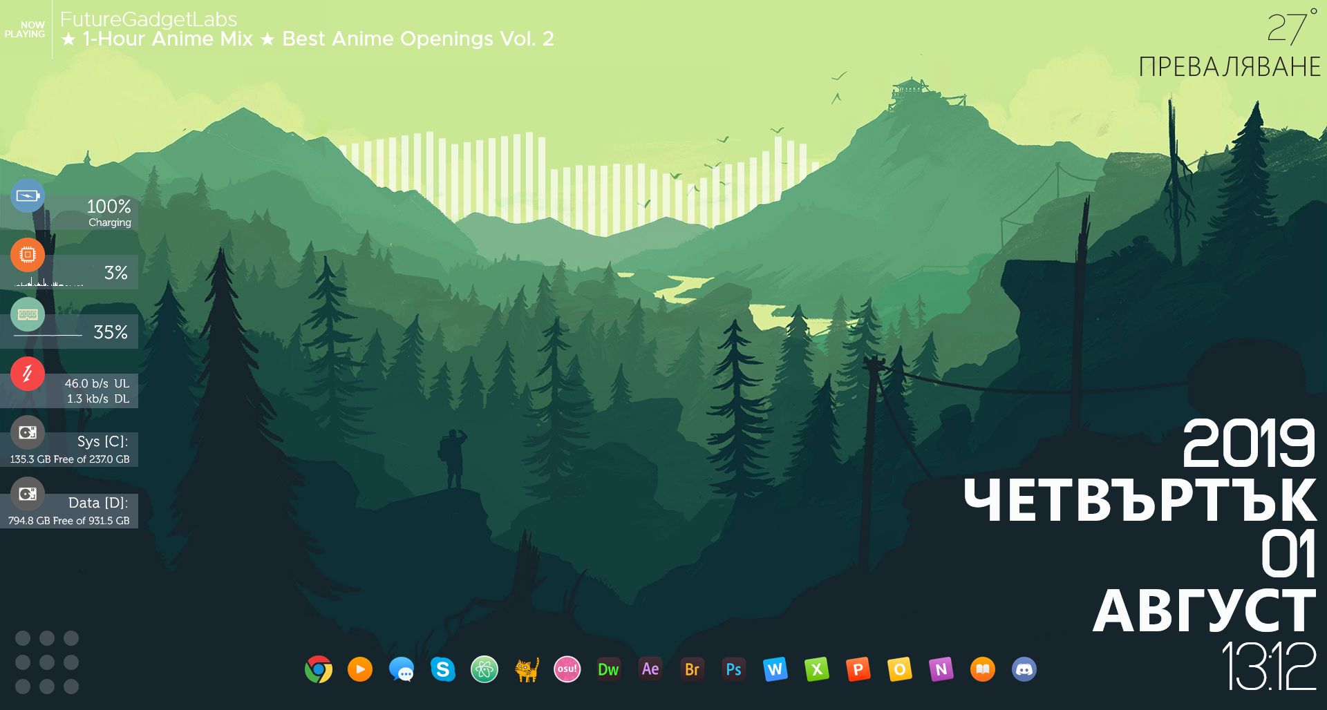 My first attempt at Rainmeter... | Scrolller