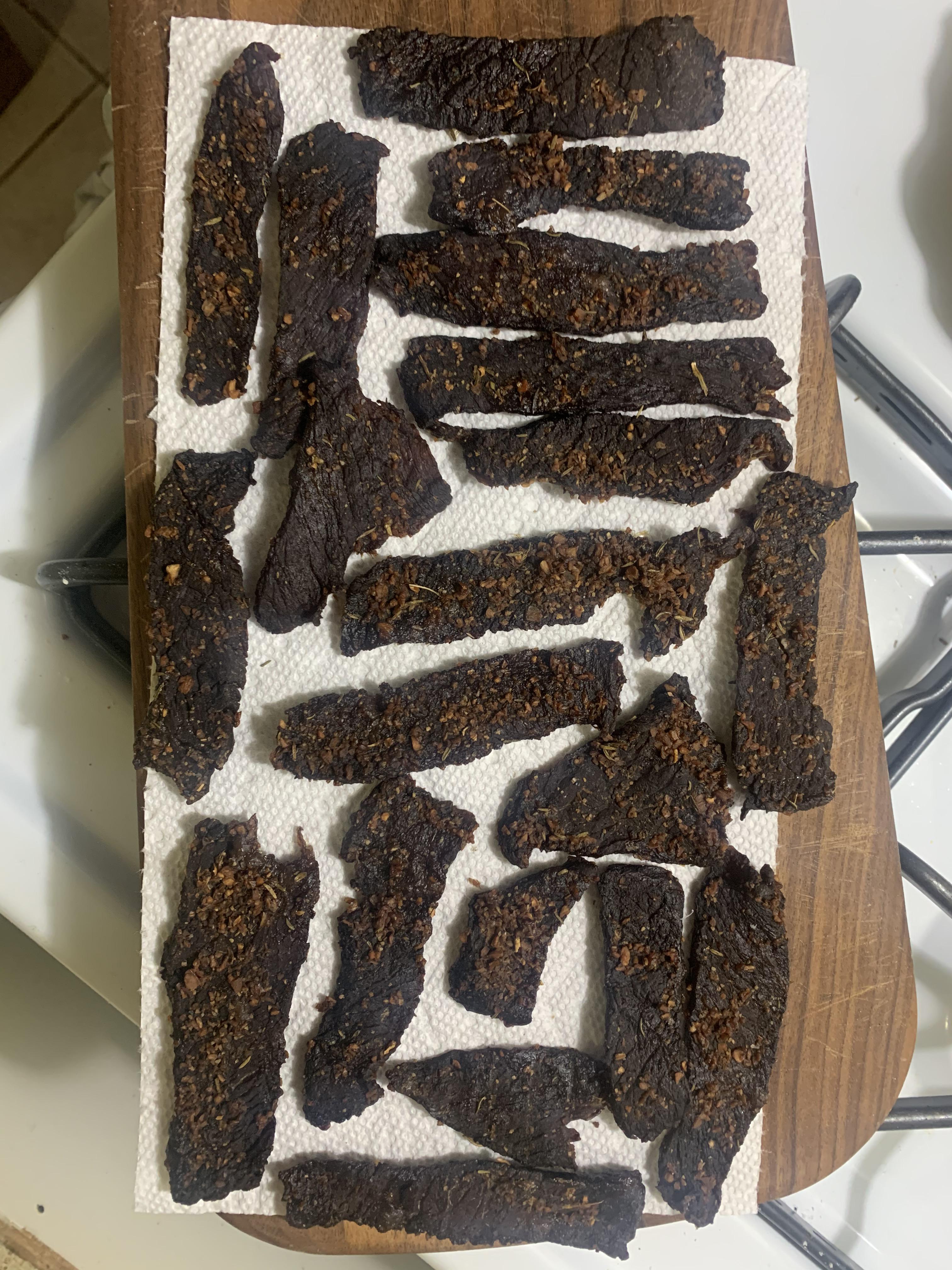 My first ever attempt! Garlic lemon pepper beef jerky! | Scrolller