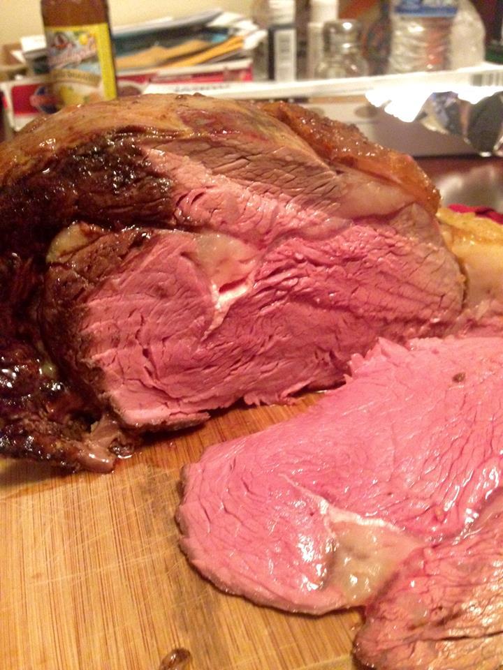 My first ever prime rib cooked for me and my wife for Easter dinner. I'm prouder of this than ...