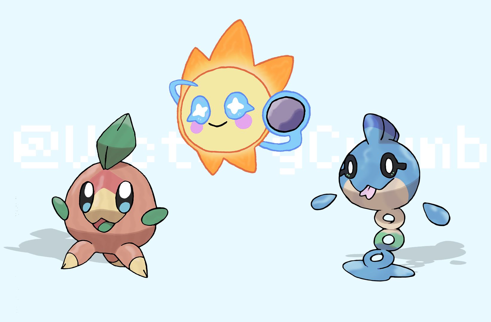 My first starters. Yggisil🌲, Sunbit☀️ and Primolik💦. | Scrolller