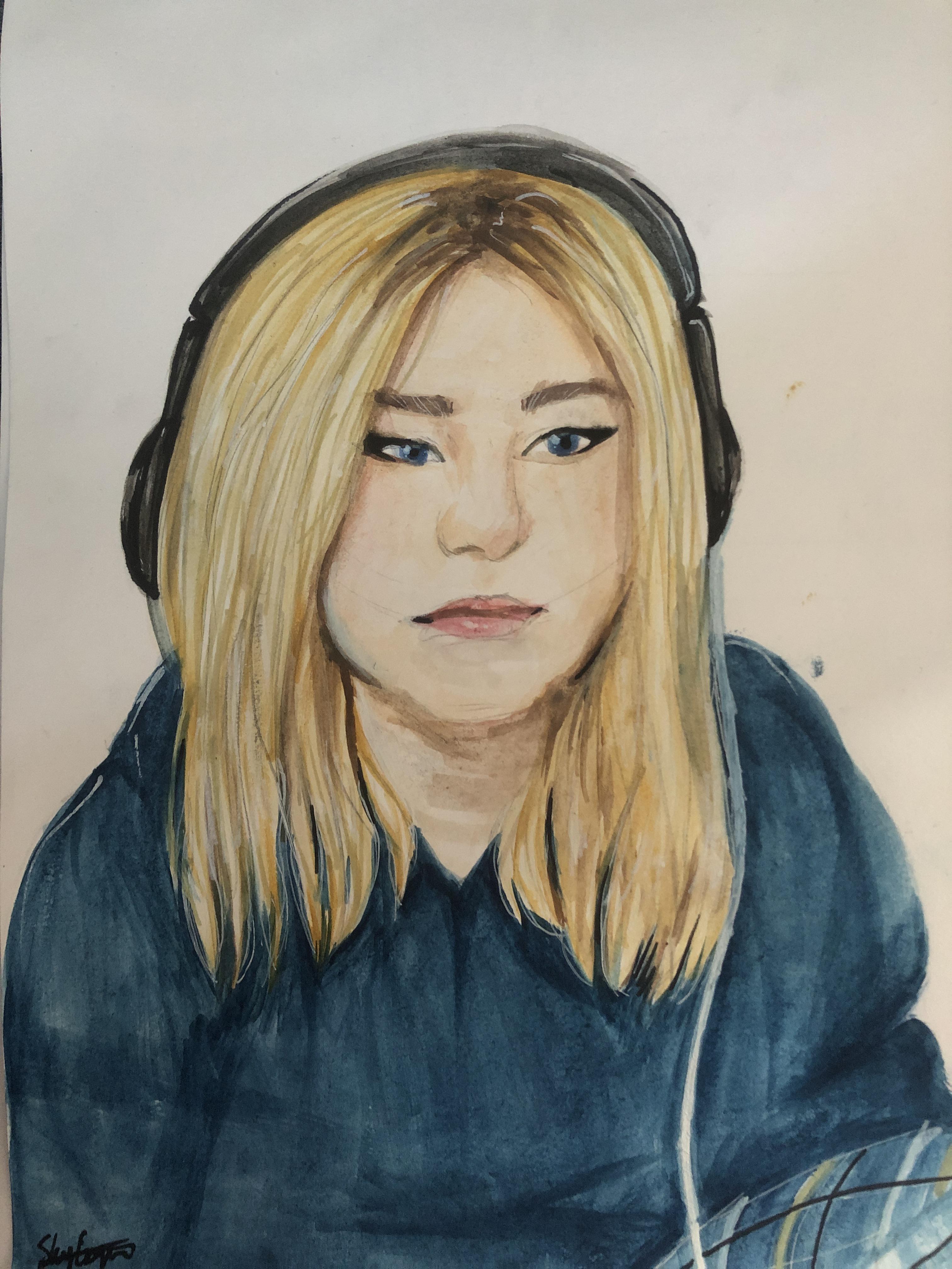 My first time using water colours to paint Niki :) | Scrolller