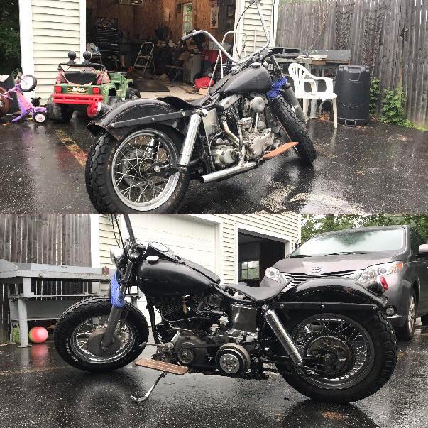 My “Frankenstein” shovelhead bobber | Scrolller