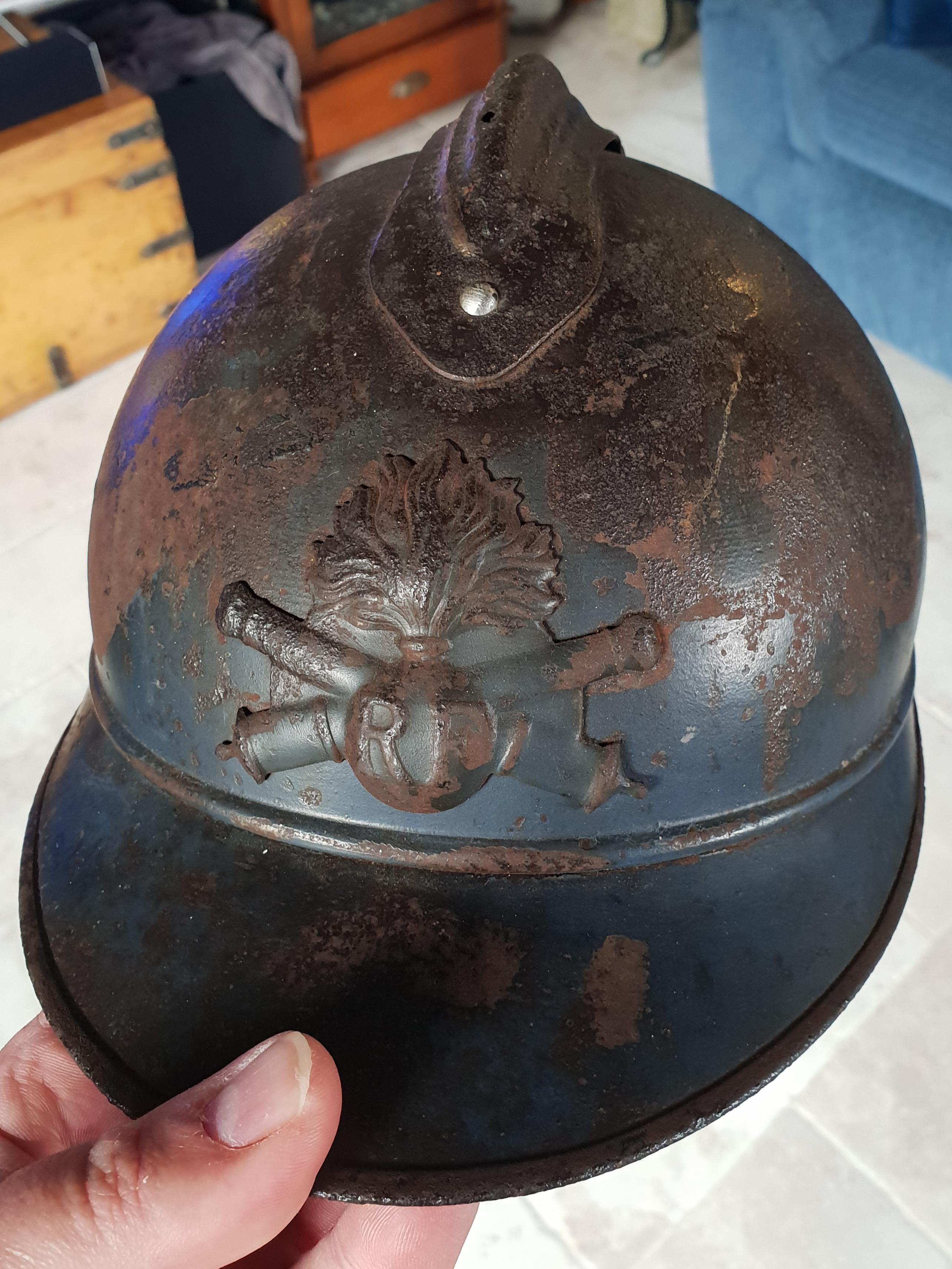 My French M1915 Adrian helmet. | Scrolller