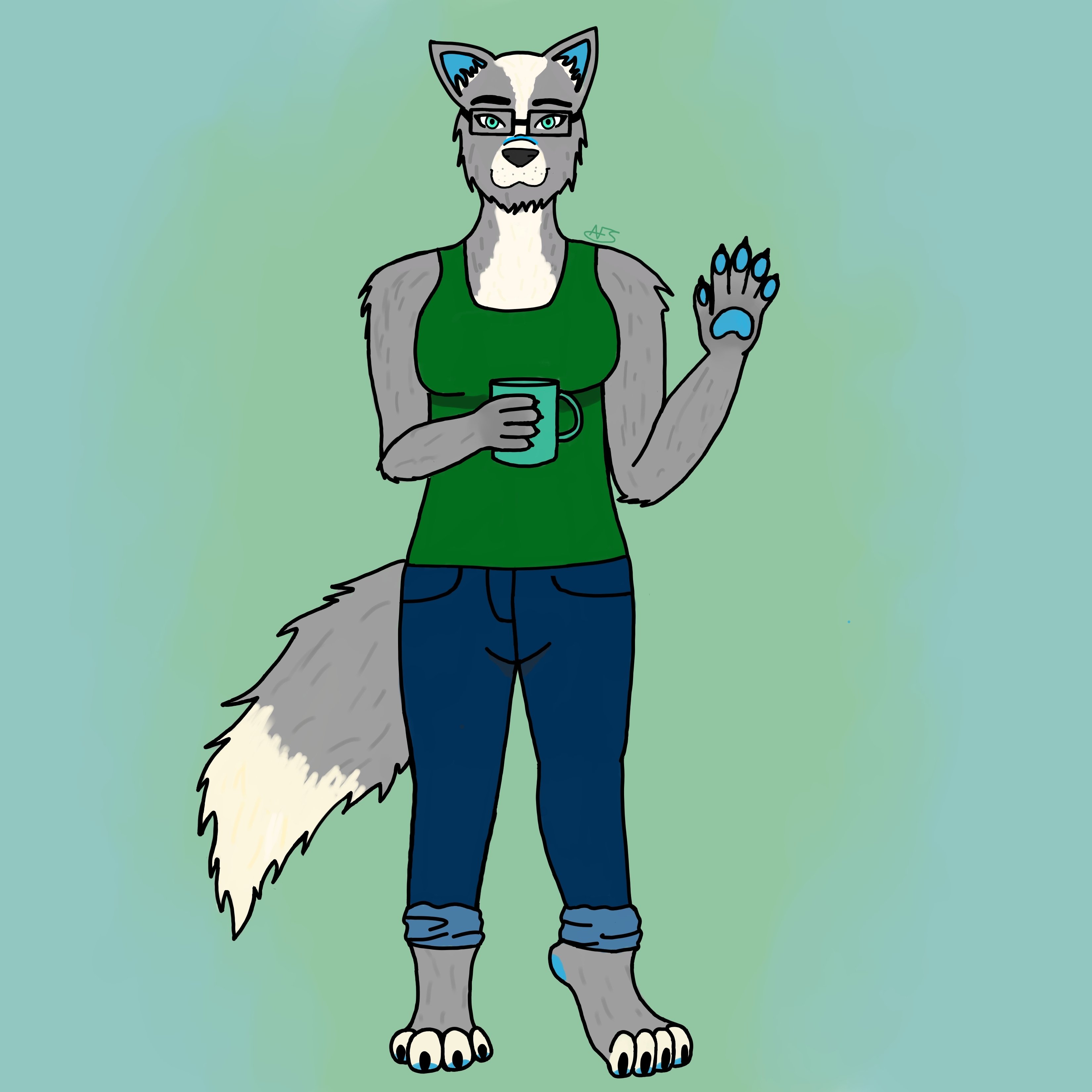 My fursona Alex! First furry art piece! | Scrolller
