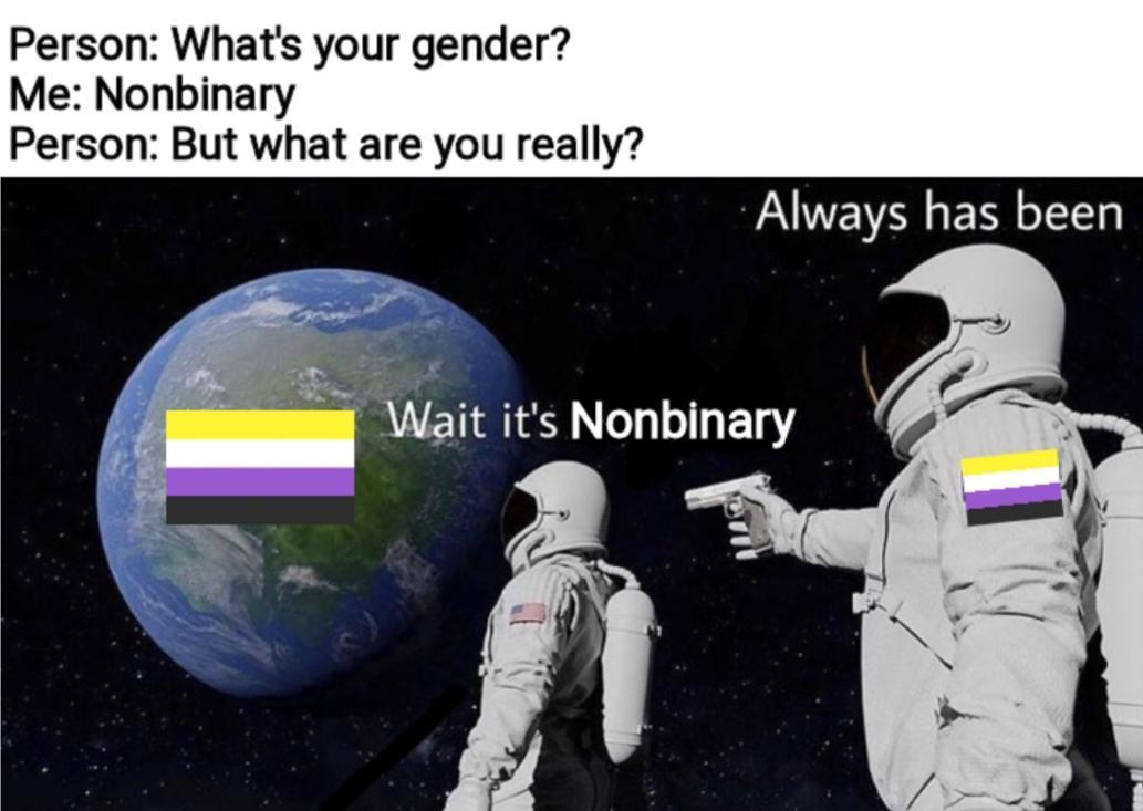 My gender is still nonbinary, Karen | Scrolller
