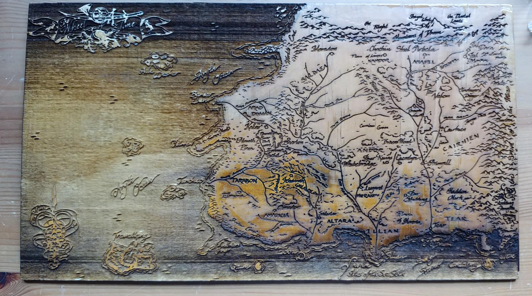 My gift this year: Lasercut WOT map | Scrolller