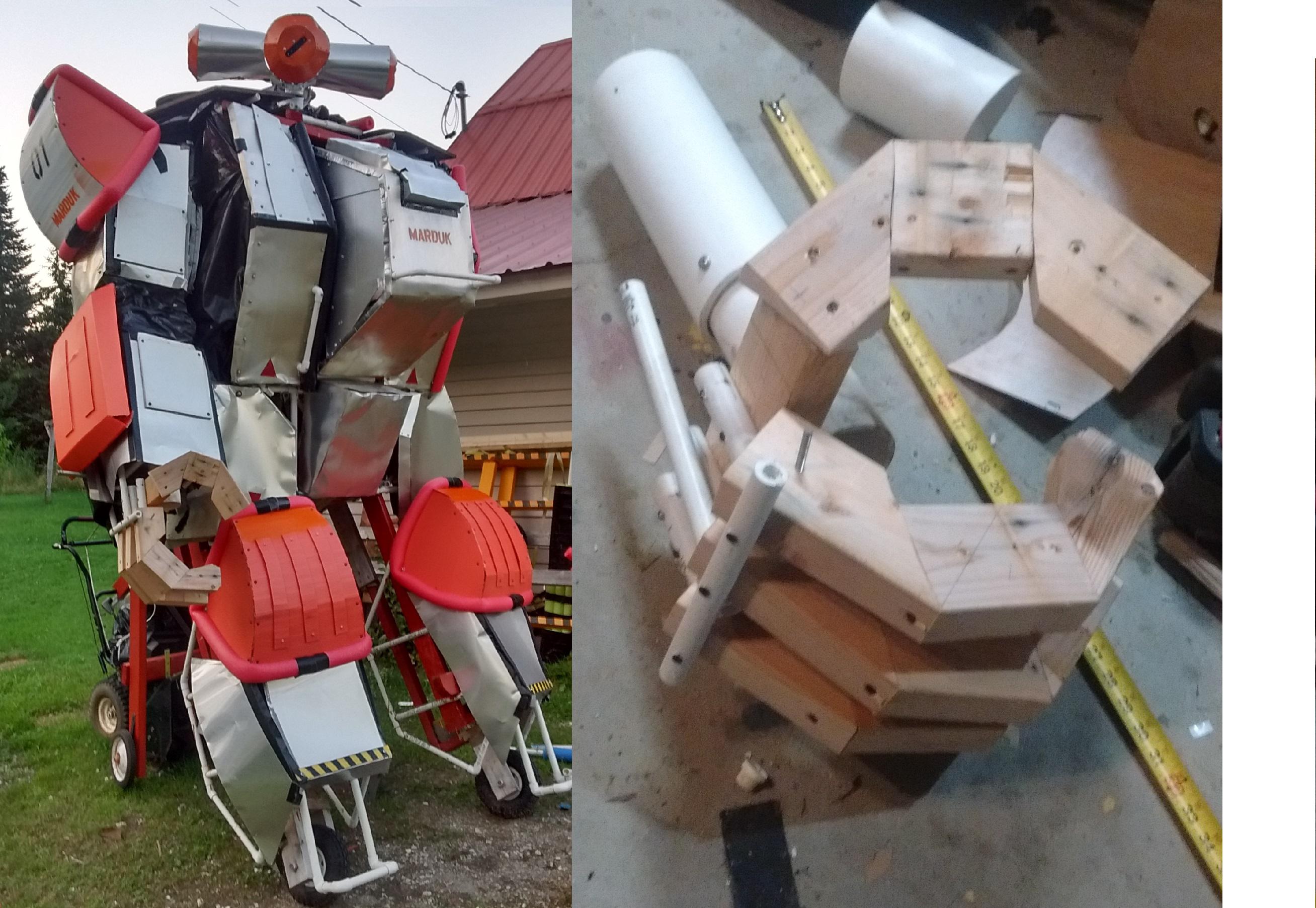 My handy Mecha work (wood hand mockup) | Scrolller