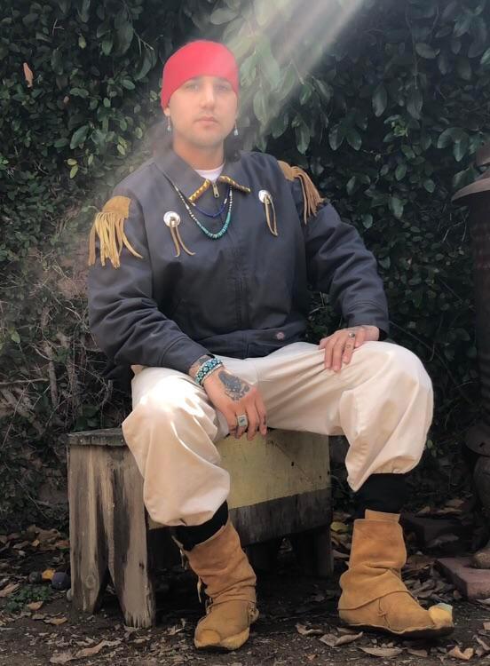 My Indigenized Dickies jacket, inspired by the Apache Scouts. | Scrolller