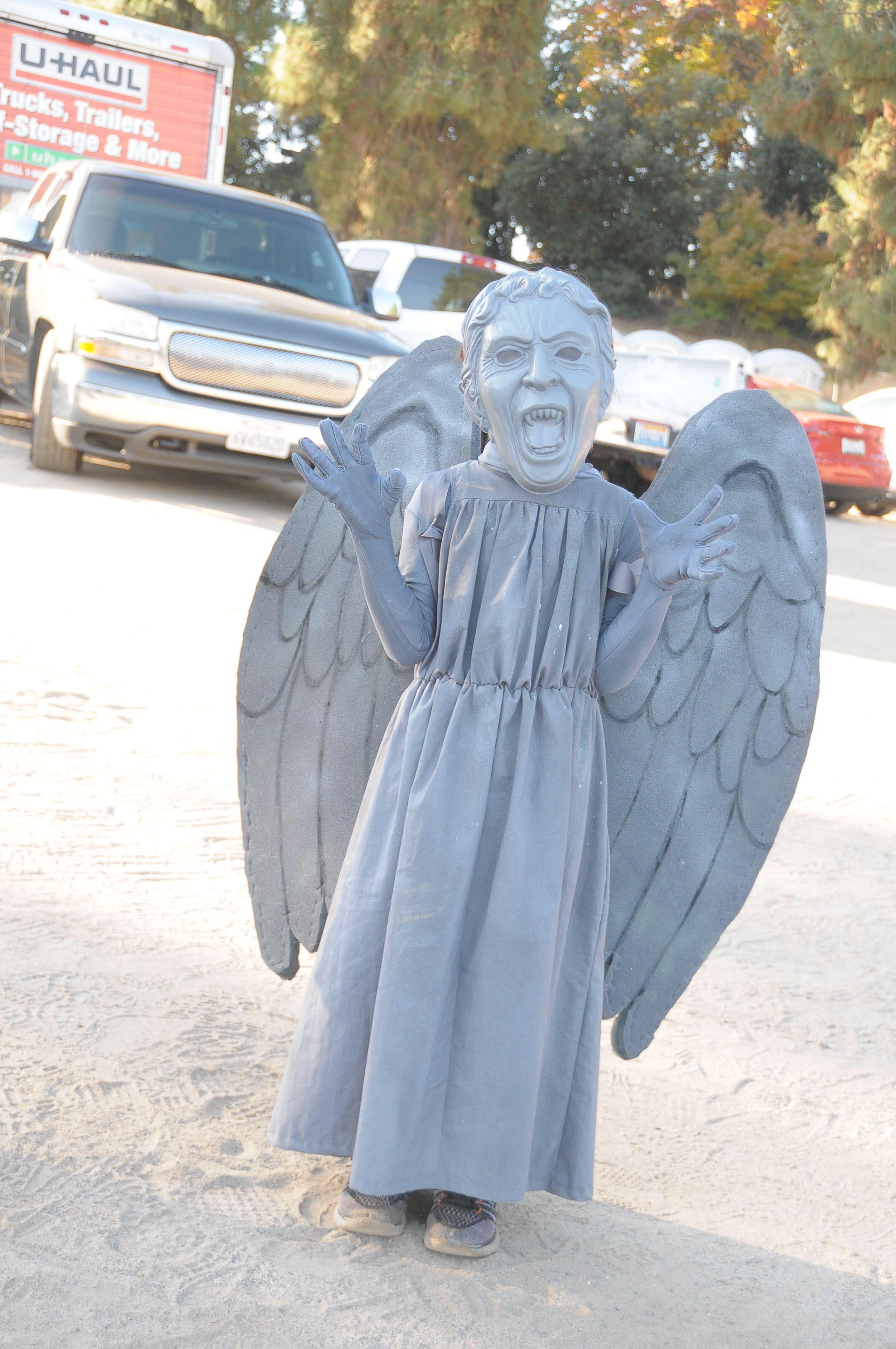 My kid as a weeping angel. | Scrolller