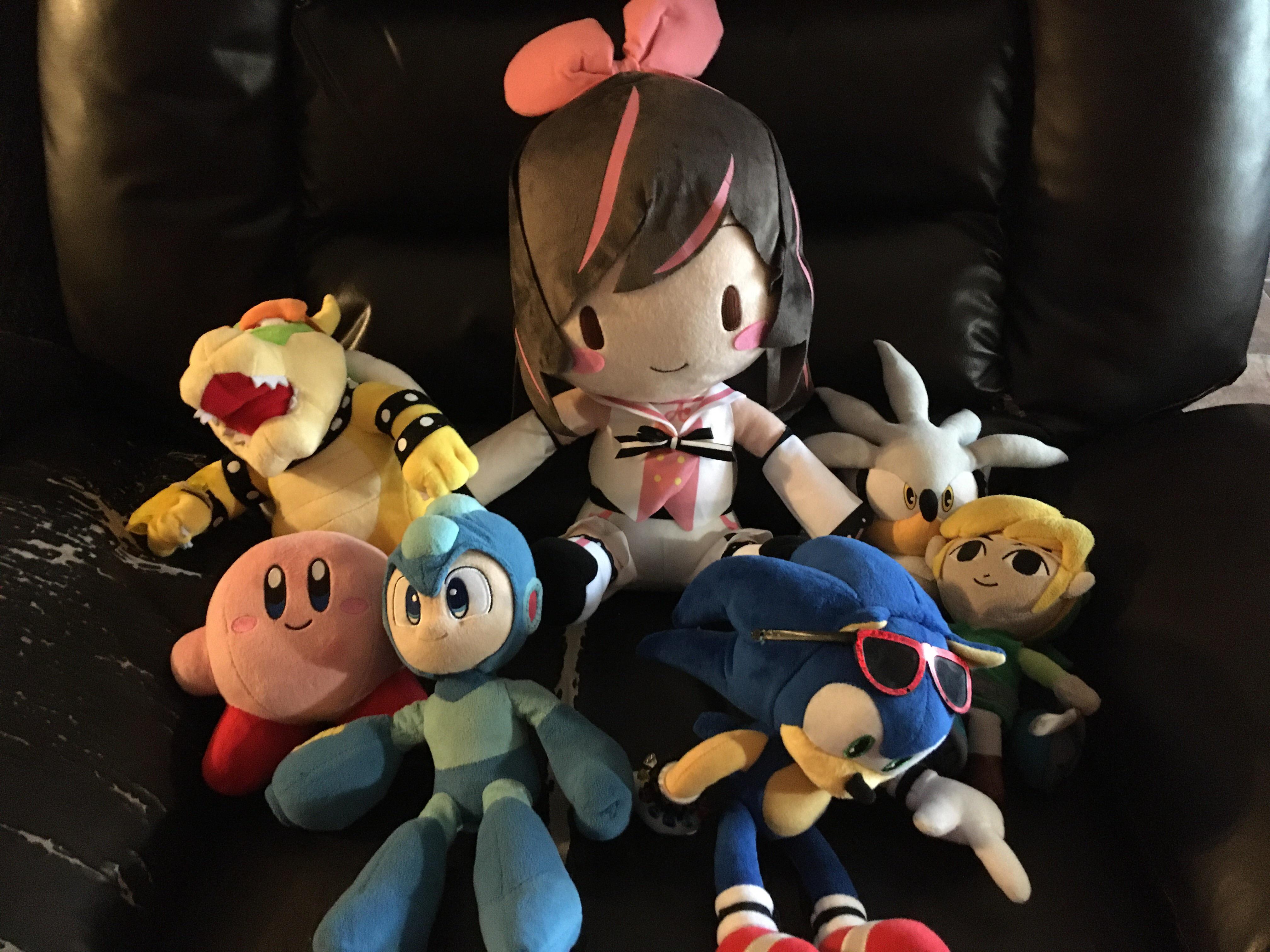 My Kizuna Ai plush with some game characters | Scrolller