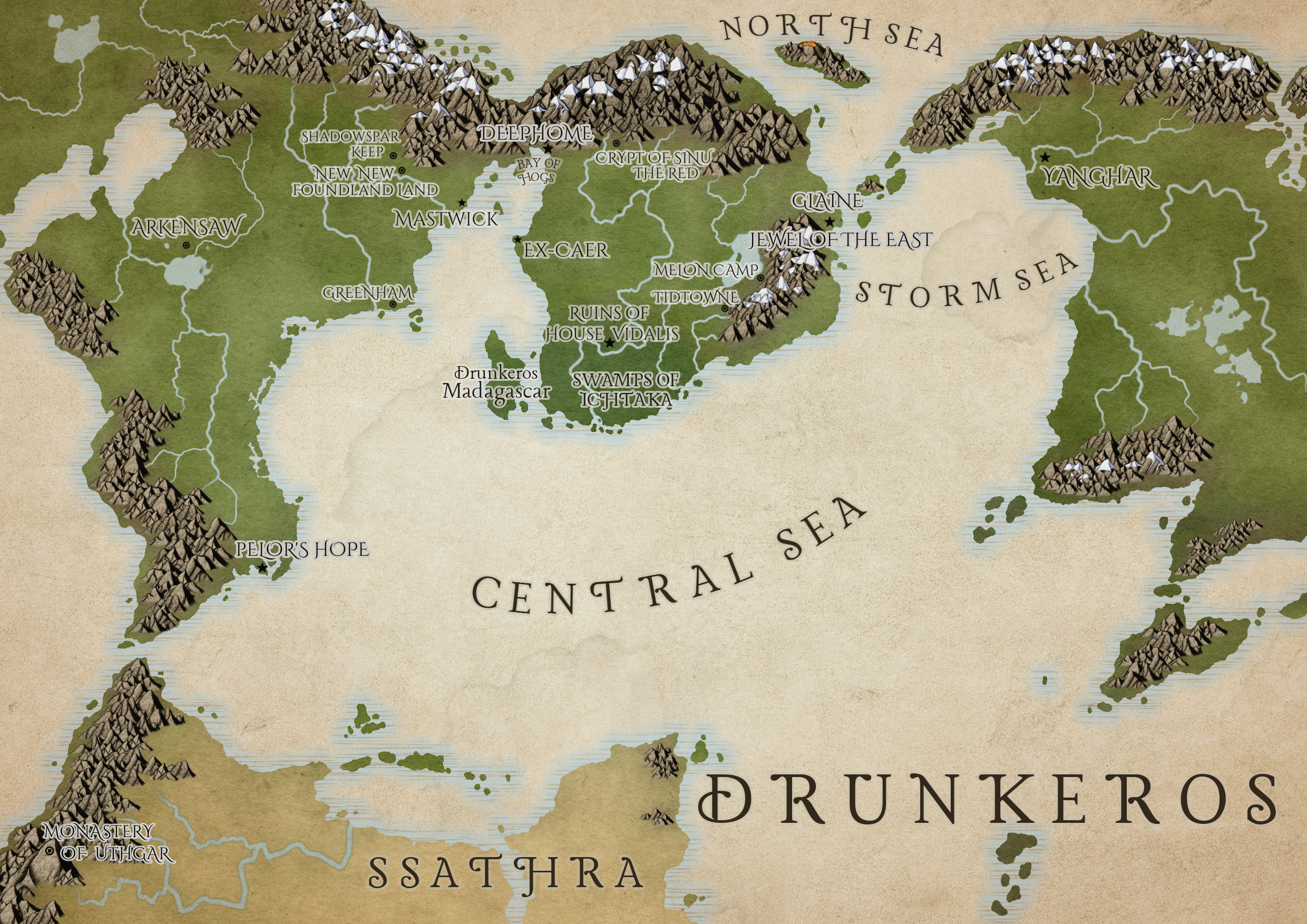 My Map of Drunkeros | Scrolller